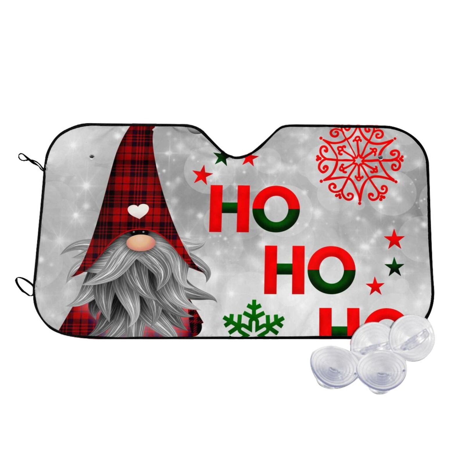 Haiem Cute Santa Car Windshield Sun Shade - Blocks UV Rays Sun Visor ...