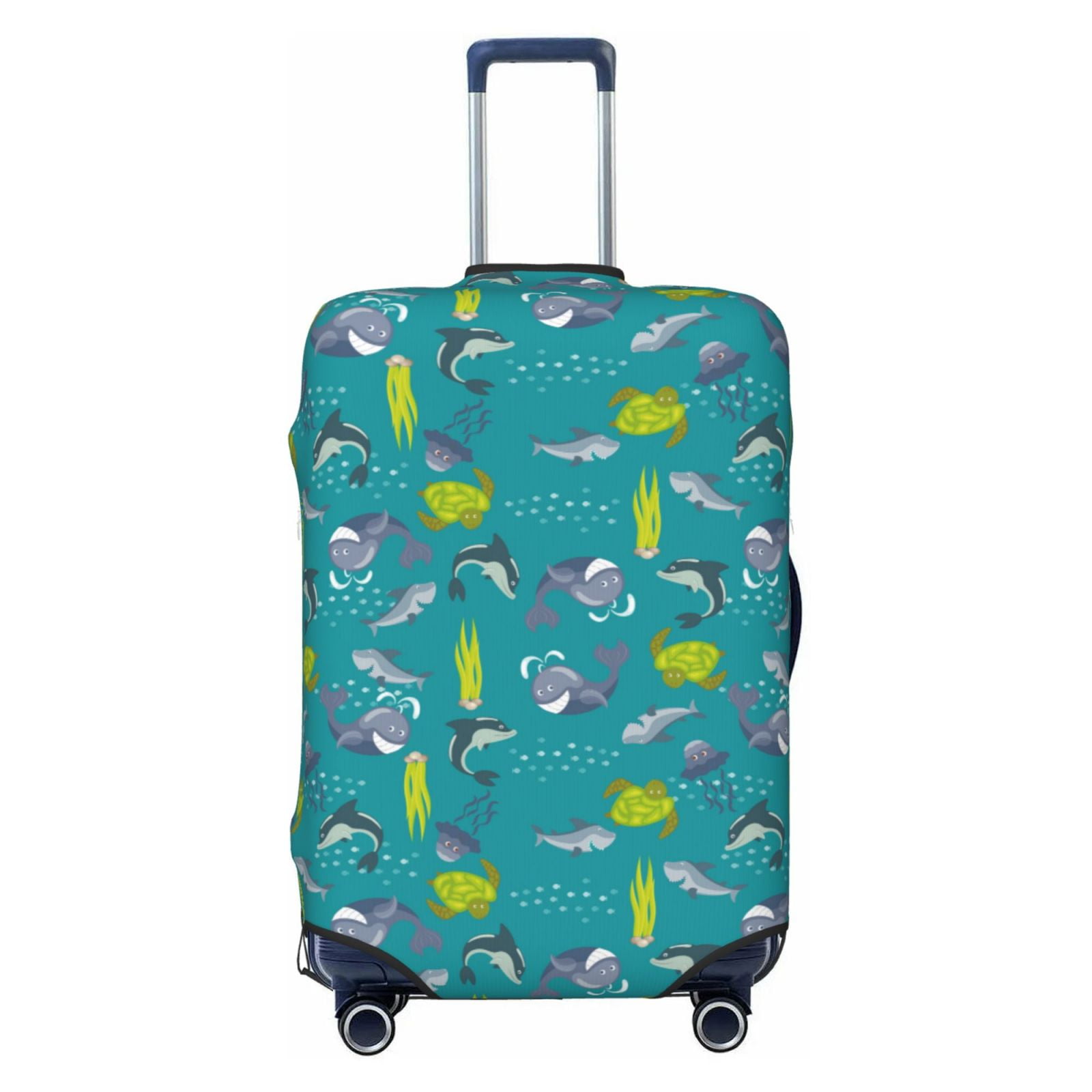Haiem Cute Shark Turtle Luggage Cover Printed Suitcase Covers for ...
