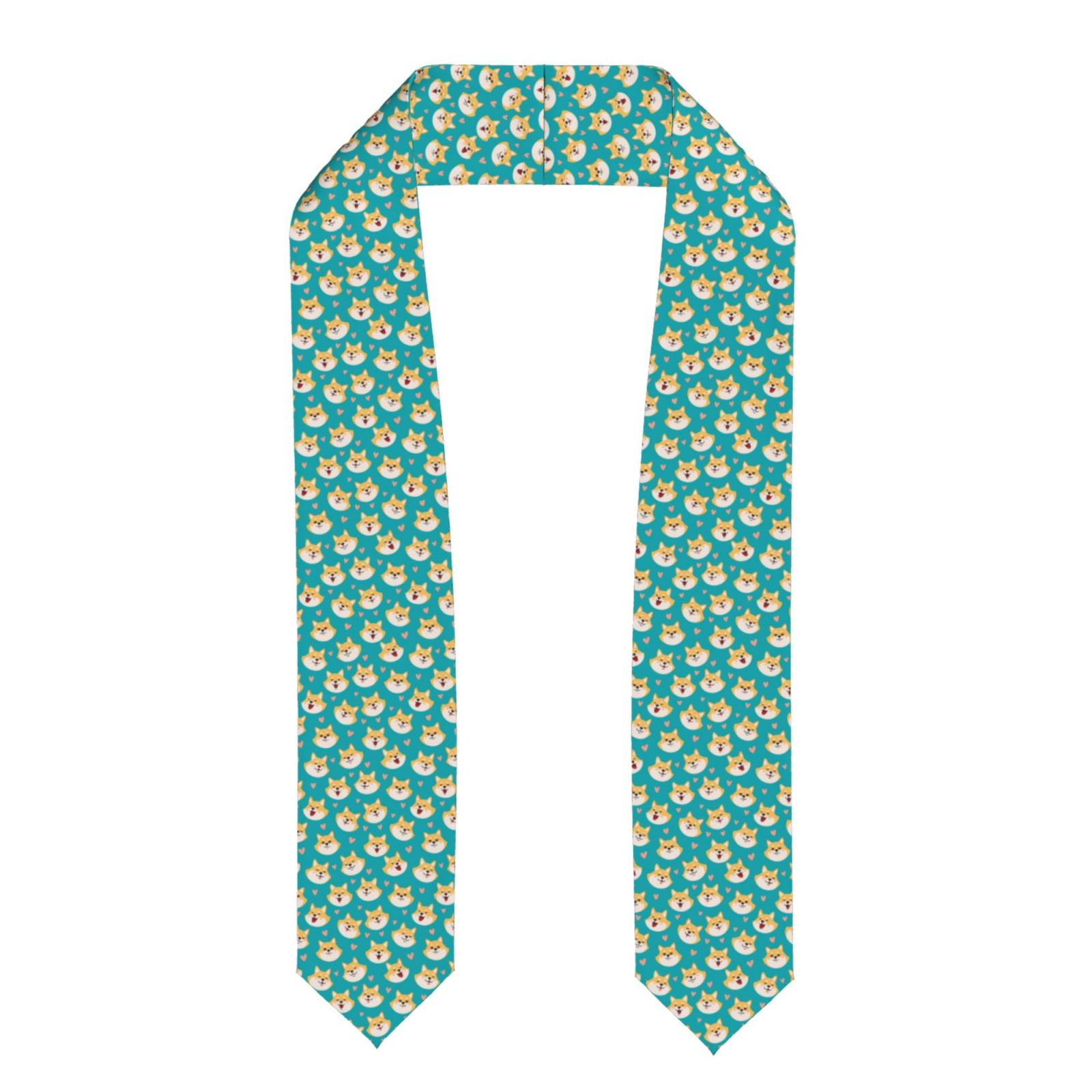 Haiem Cute Shiba1 Pattern Graduation Stole 2024 | Premium Satin Sash ...