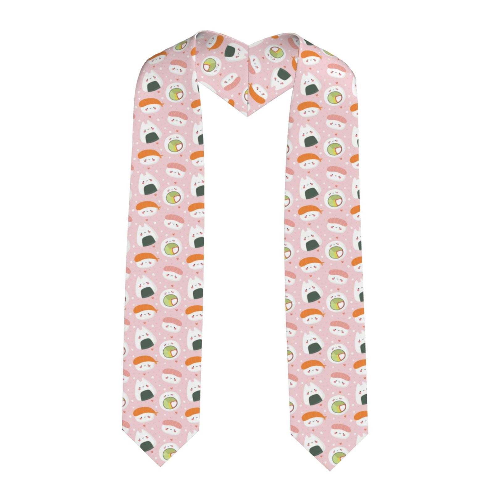 Haiem Cute Sushi Pattern Graduation Stole 2024 | Premium Satin Sash for ...