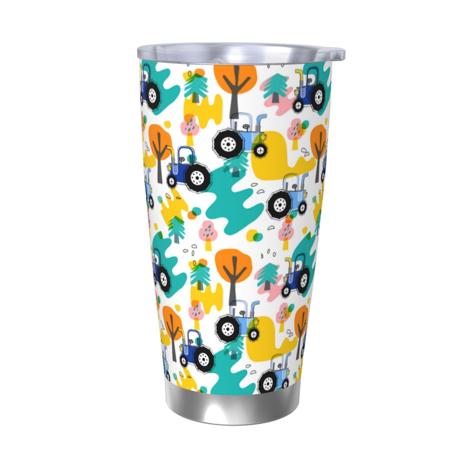 Haiem Cute tractor and vehicle Printed 20oz Straight Skinny Car Cups ...