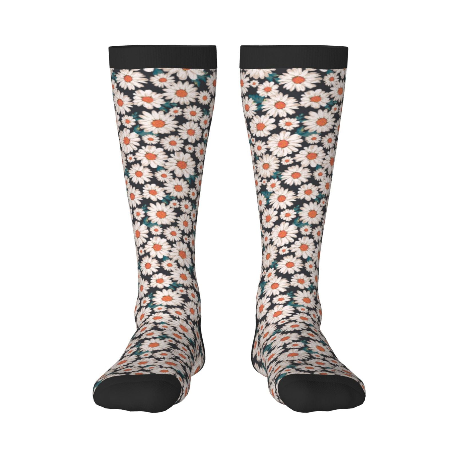 Haiem Daisies Flowers Socks, Funny Novelty Crazy Design Cotton Socks ...