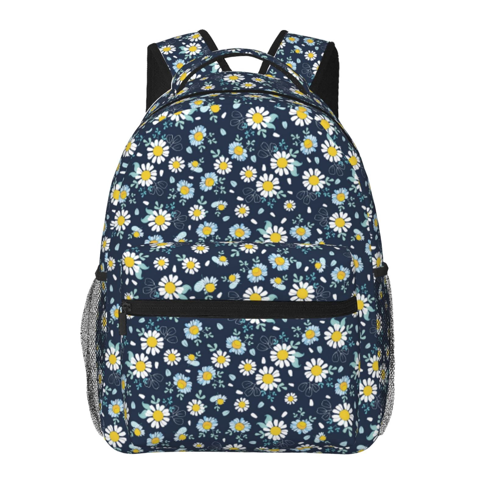 Haiem Daisy Floral B Printed School Backpack,Casual Travel Lightweight ...