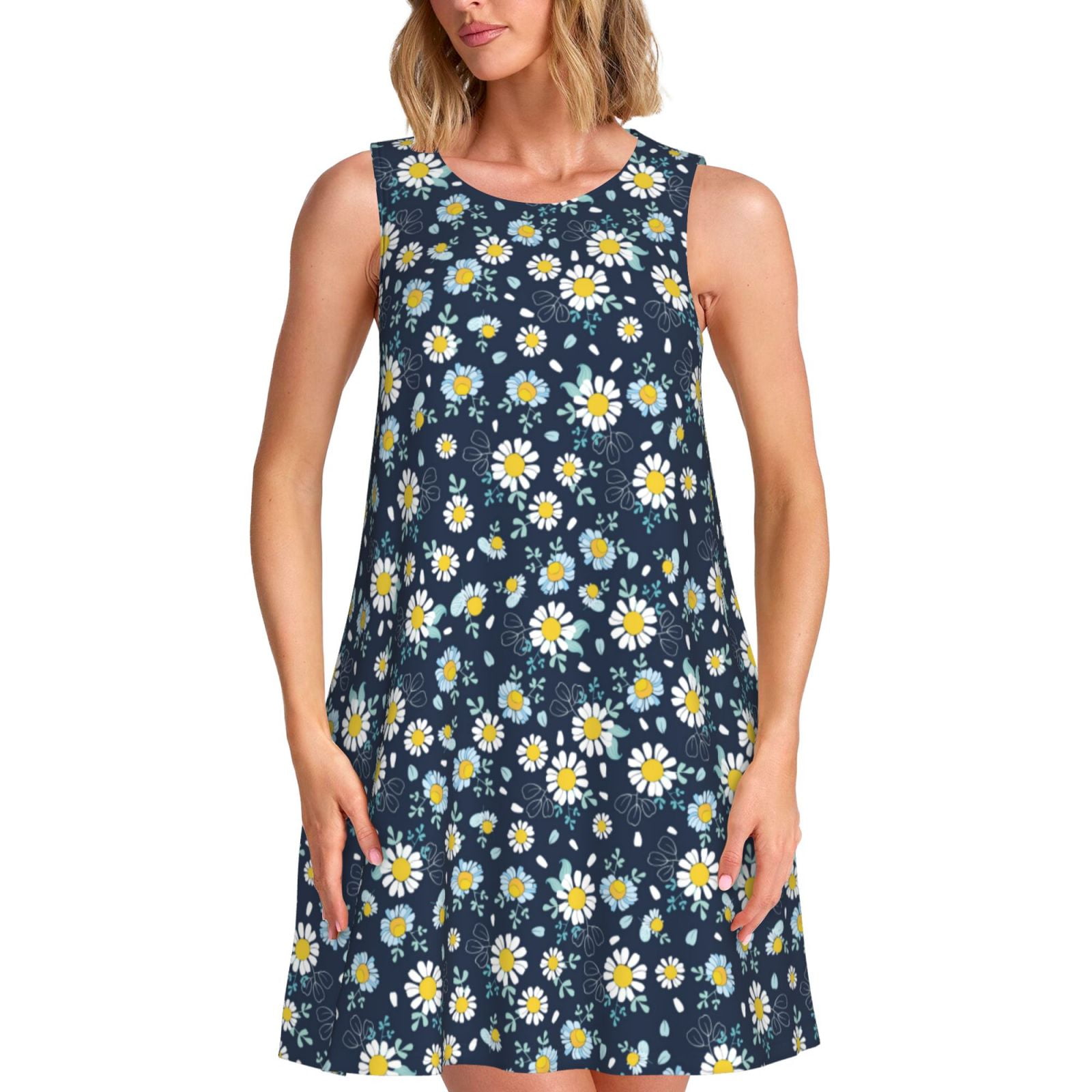 Haiem Daisy Floral B for Women’s Summer Dresses – Casual Sleeveless ...