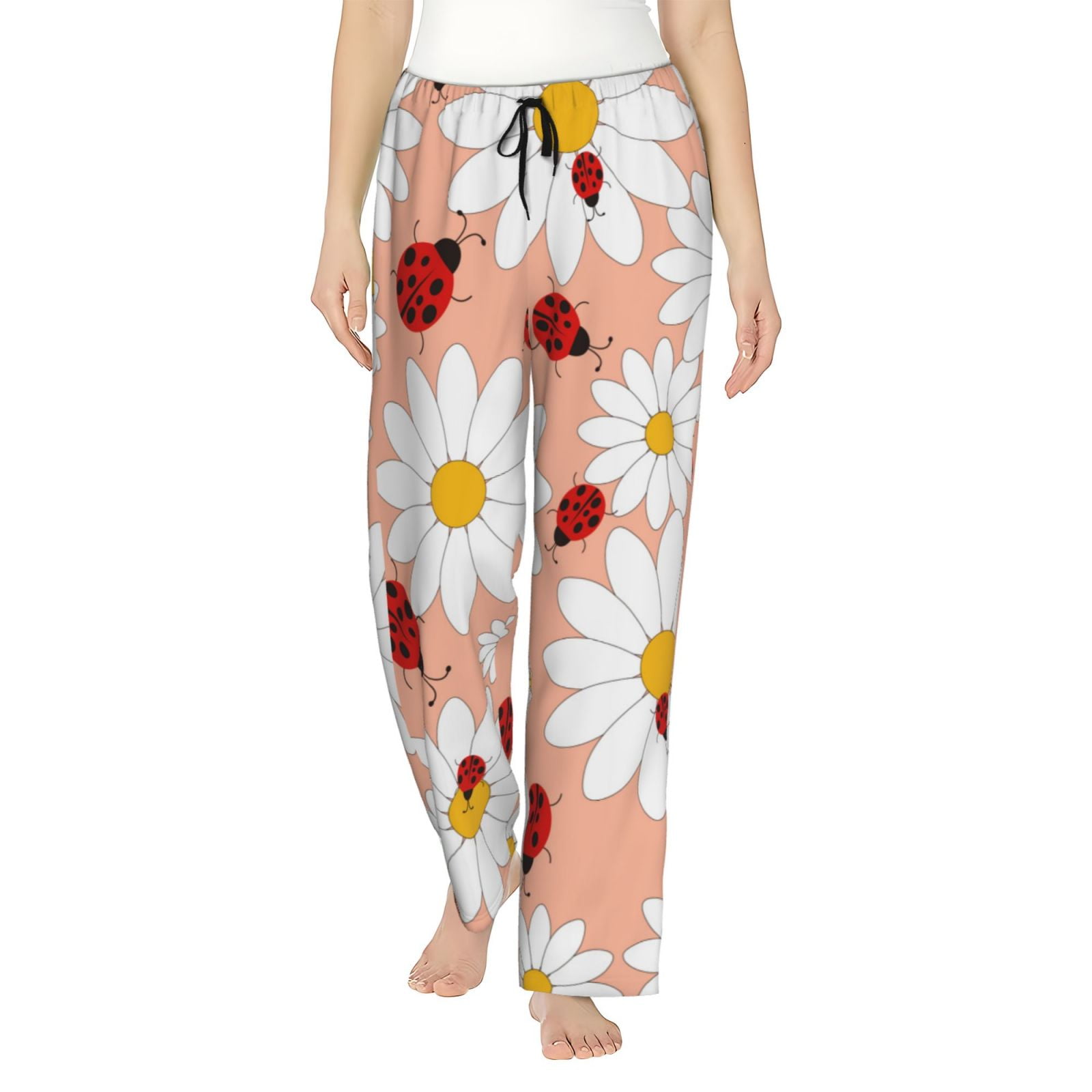 Haiem Daisy and Ladybug Women's Pajama Pants Ultra Lightweight Pjs ...