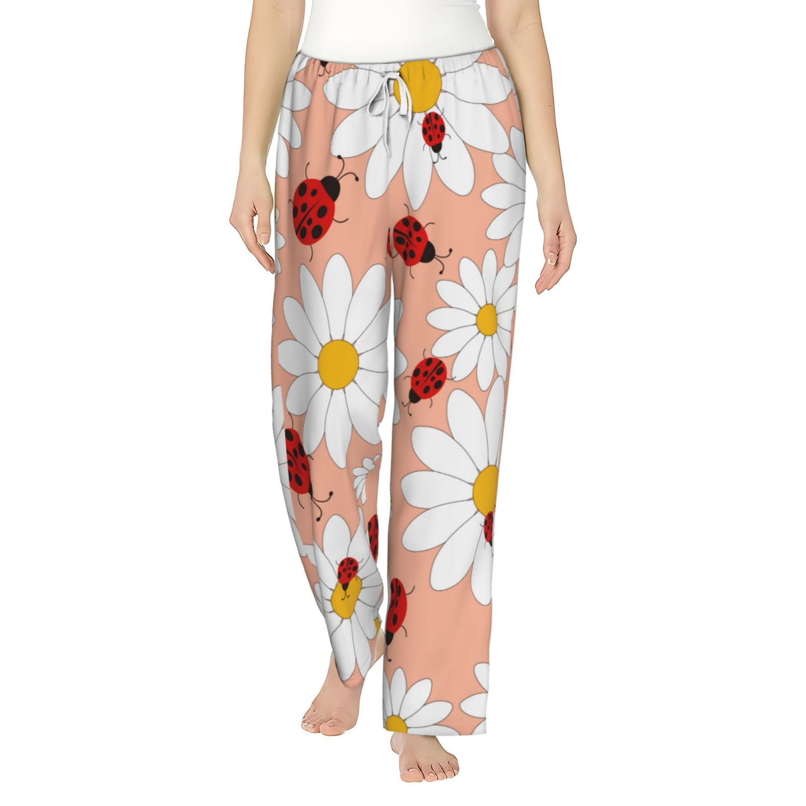 Haiem Daisy and Ladybug Women's Pajama Pants Ultra Lightweight Pjs ...