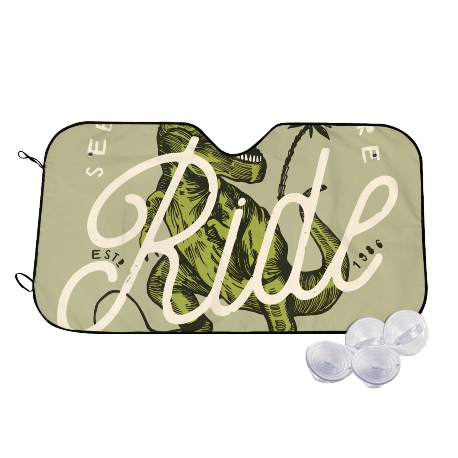 Haiem Dinosaur Car Windshield Sun Shade - Blocks UV Rays Sun Visor Protector, Sunshade to Keep ...