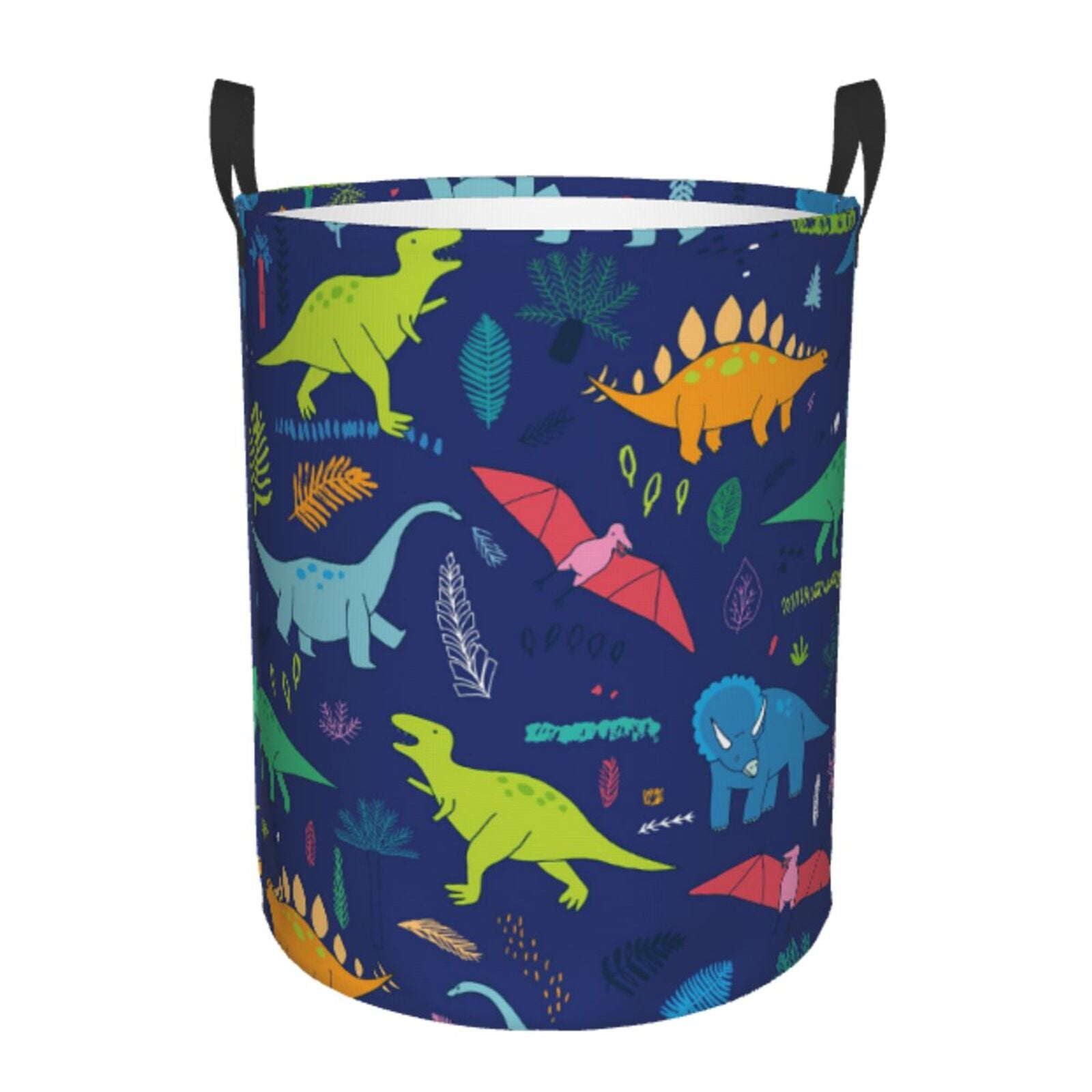 Haiem Dinosaurs Leather Dirty Clothes Laundry Basket,Sturdy ...