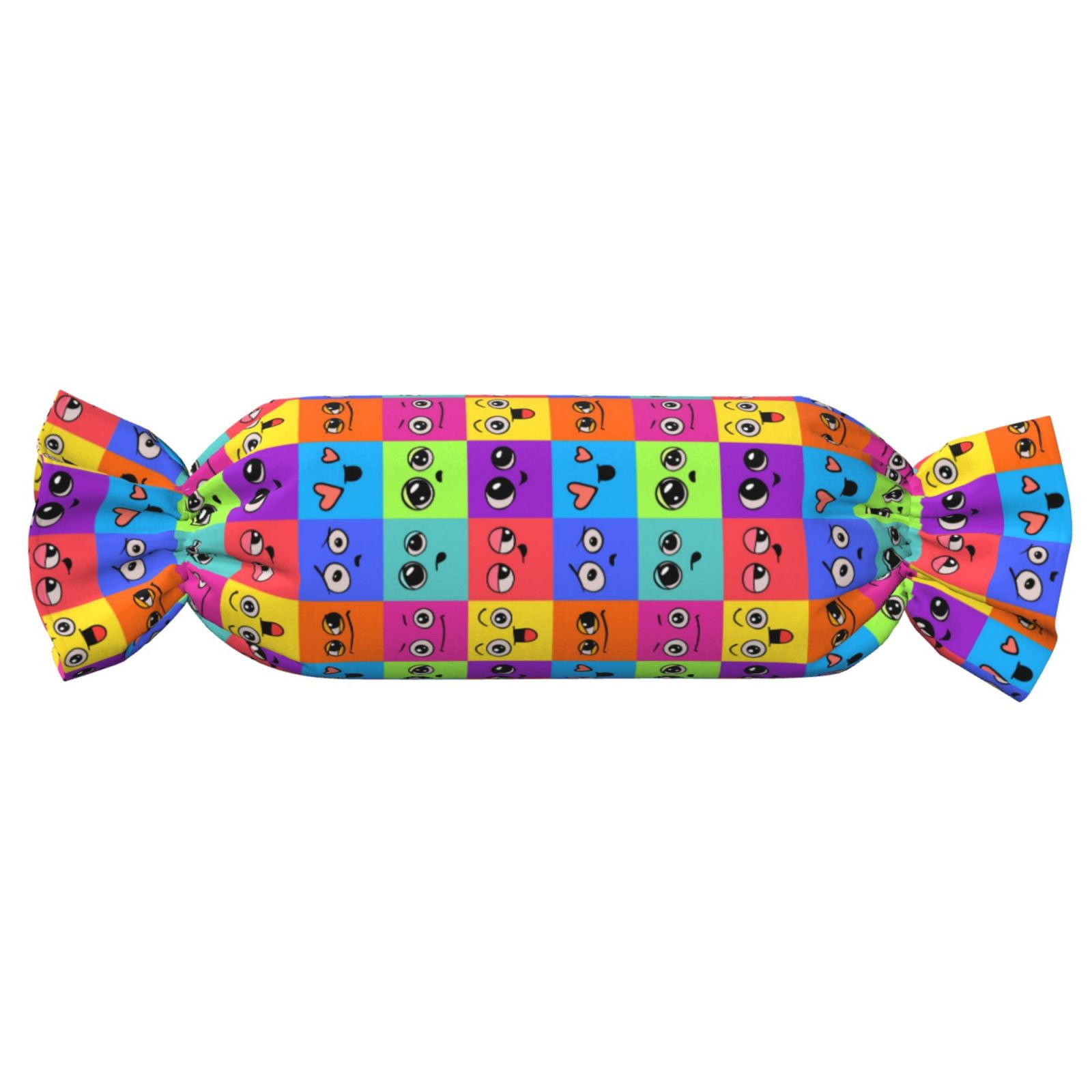 Haiem Doodle Faces Emotions for Round Cervical Roll Cylinder Bolster ...