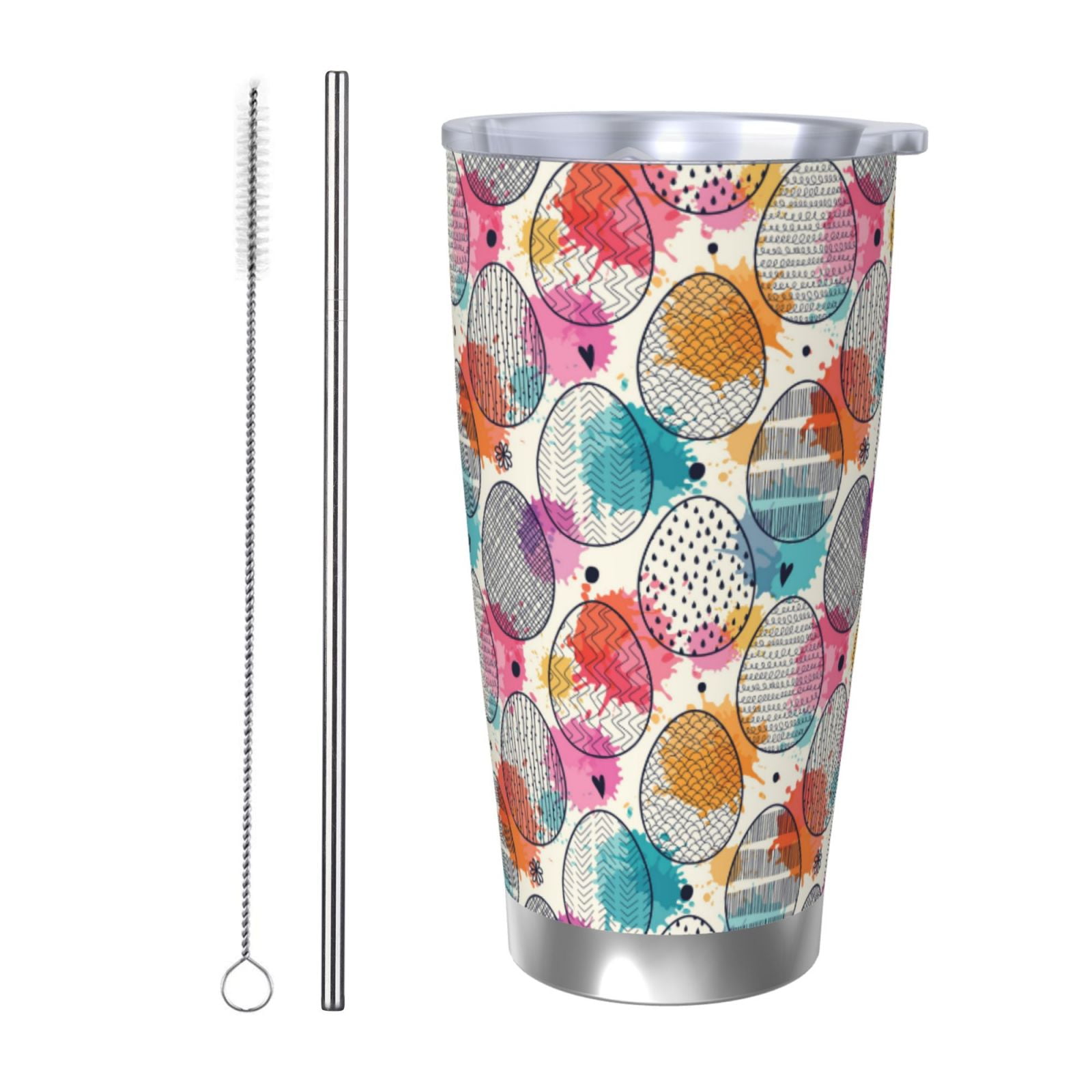 Haiem Easter Egg Printed 20oz Straight Skinny Car Cups With Insulated ...
