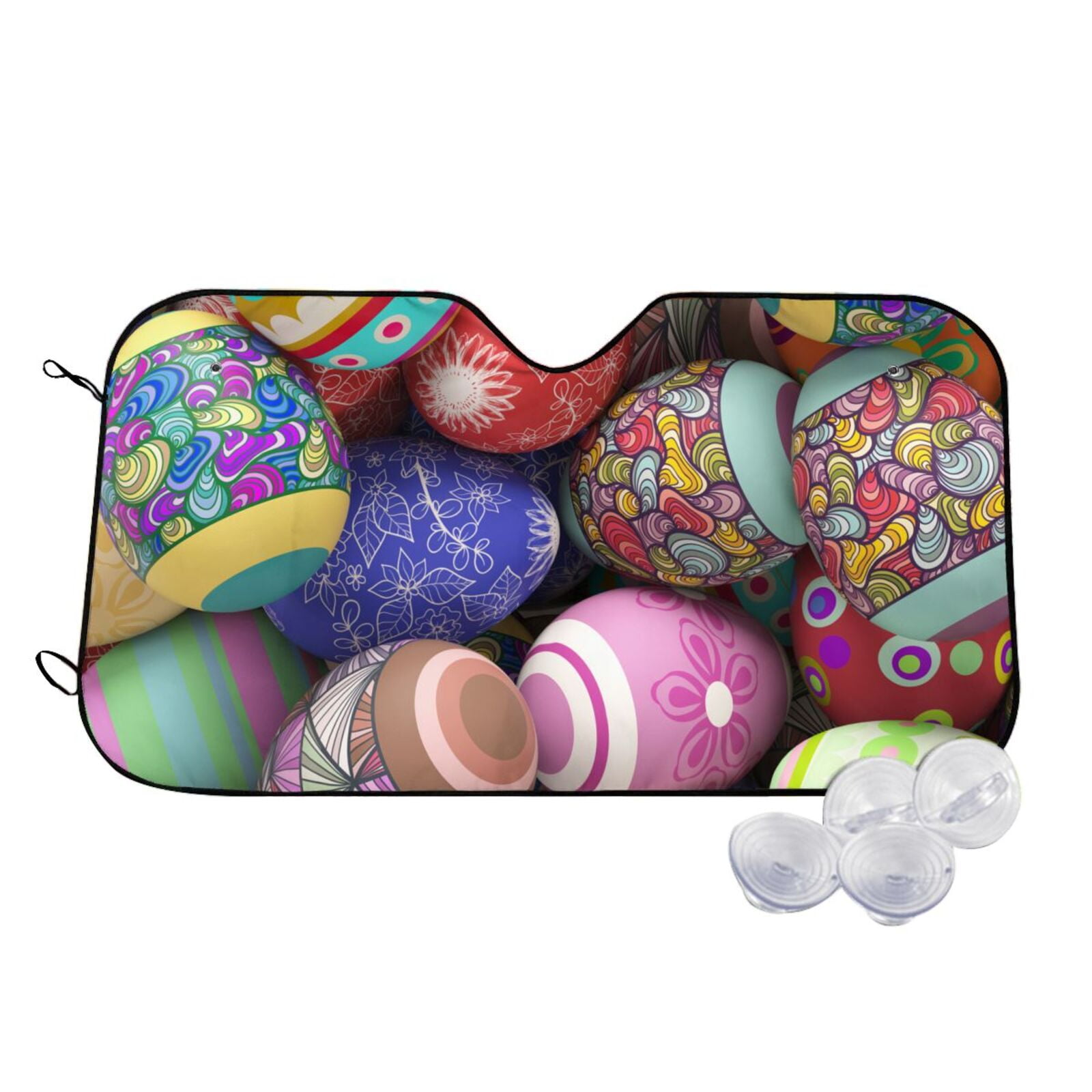 Haiem Easter Eggs1 Car Windshield Sun Shade - Blocks UV Rays Sun Visor ...