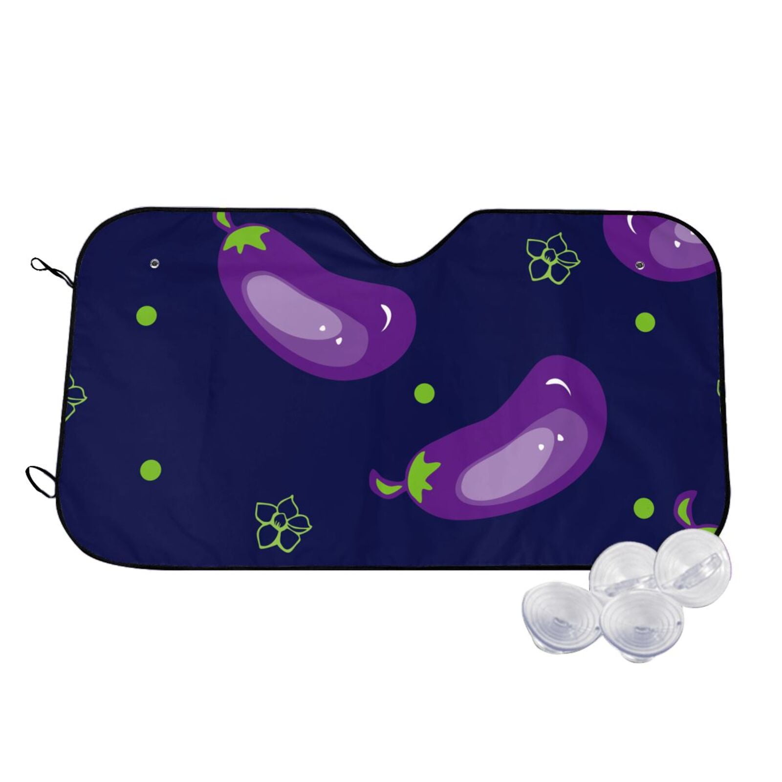Haiem Eggplant Car Windshield Sun Shade - Blocks UV Rays Sun Visor ...