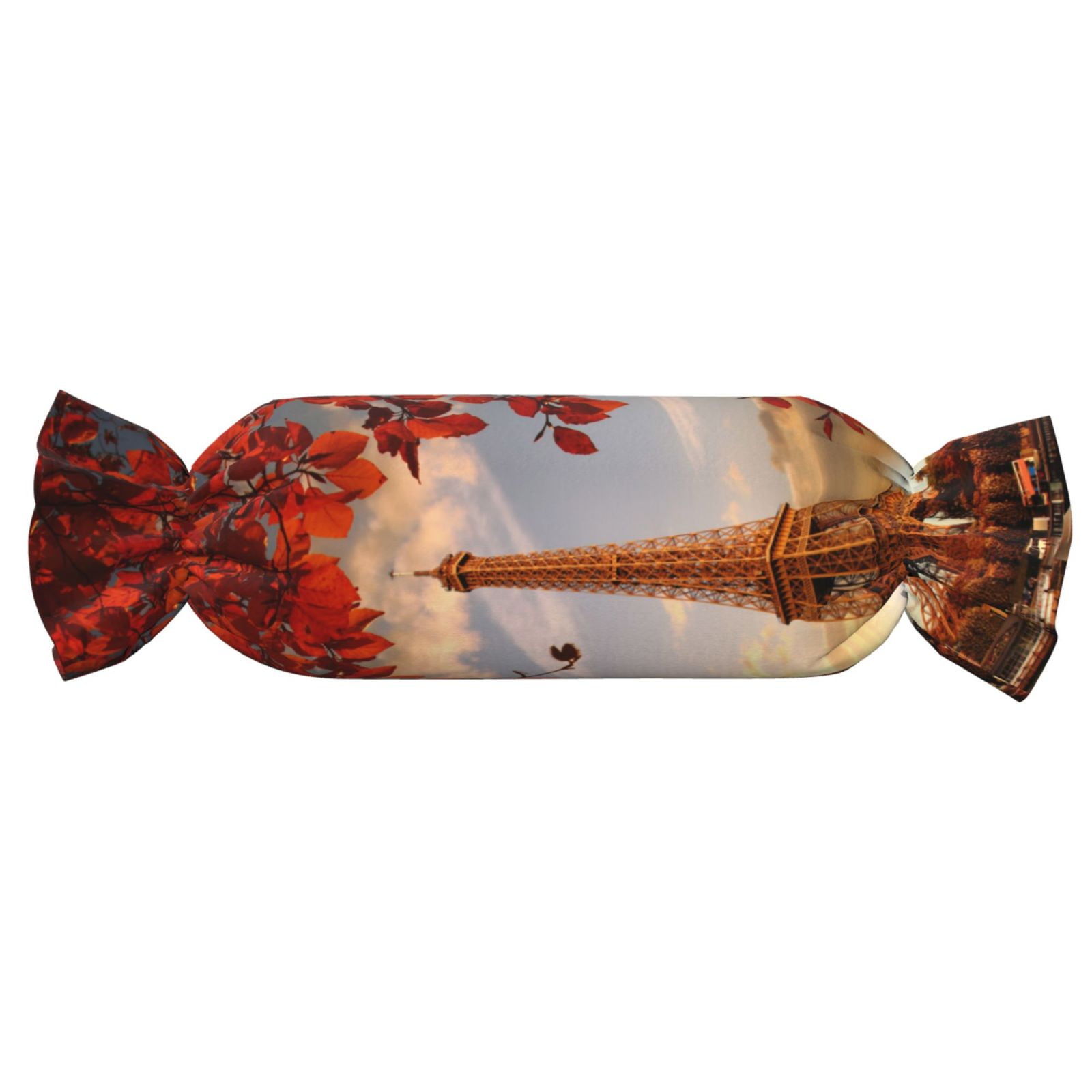 Haiem Eiffel Tower for Round Cervical Roll Cylinder Bolster Pillow ...