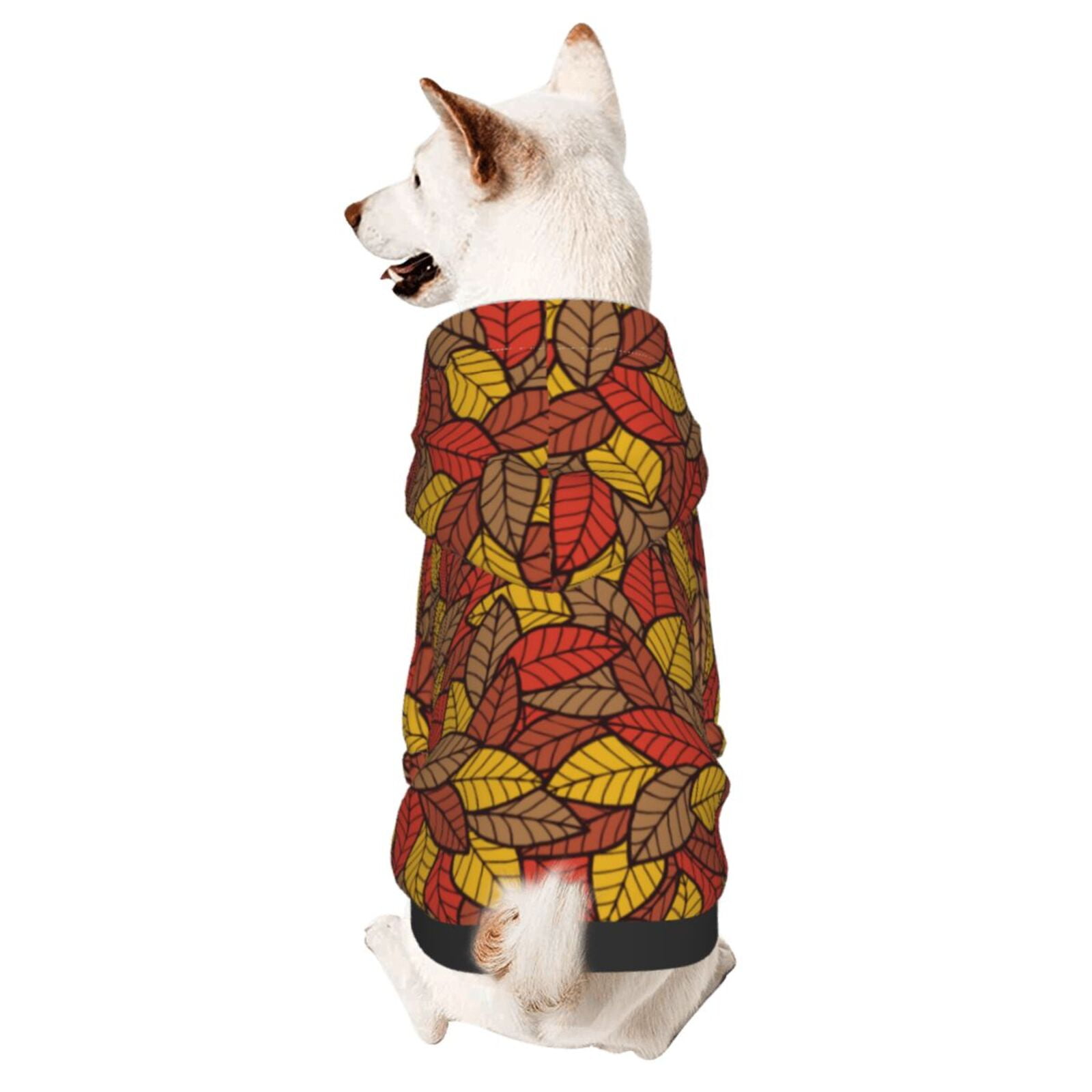 Haiem Fall Leaves for Winter Dog Hoodie Sweatshirts with Pockets Warm ...