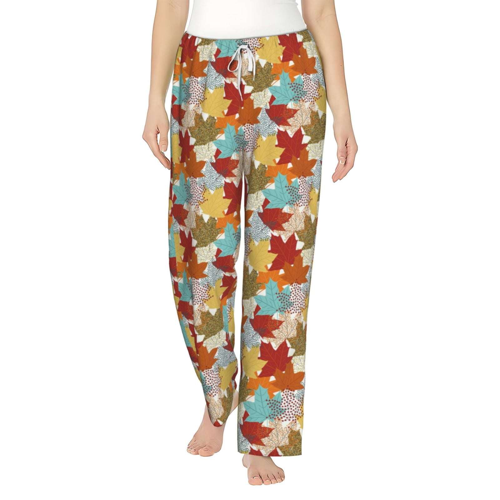 Haiem Fall Maple Leaves Women's Pajama Pants Ultra Lightweight Pjs ...