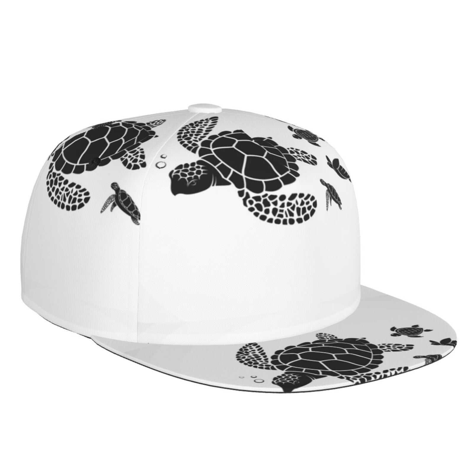Haiem Family Of Sea Turtles Classic Snapback Cap Flat Bill Hat Baseball ...