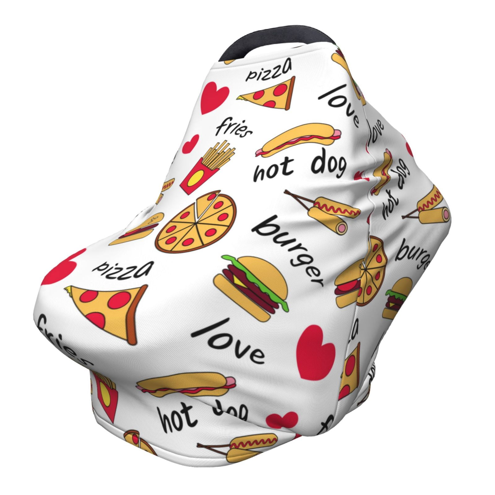 Haiem Fast Food Baby Nursing Cover & Nursing Poncho - Multi Use Cover ...