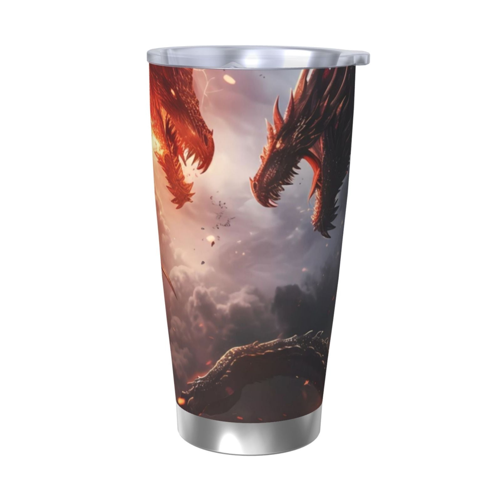 Haiem Fire Sky Dragon Printed 20oz Straight Skinny Car Cups With ...