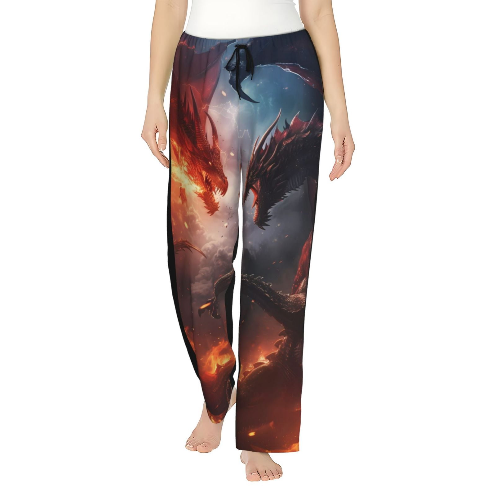 Haiem Fire Sky Dragon Women's Pajama Pants Ultra Lightweight Pjs ...
