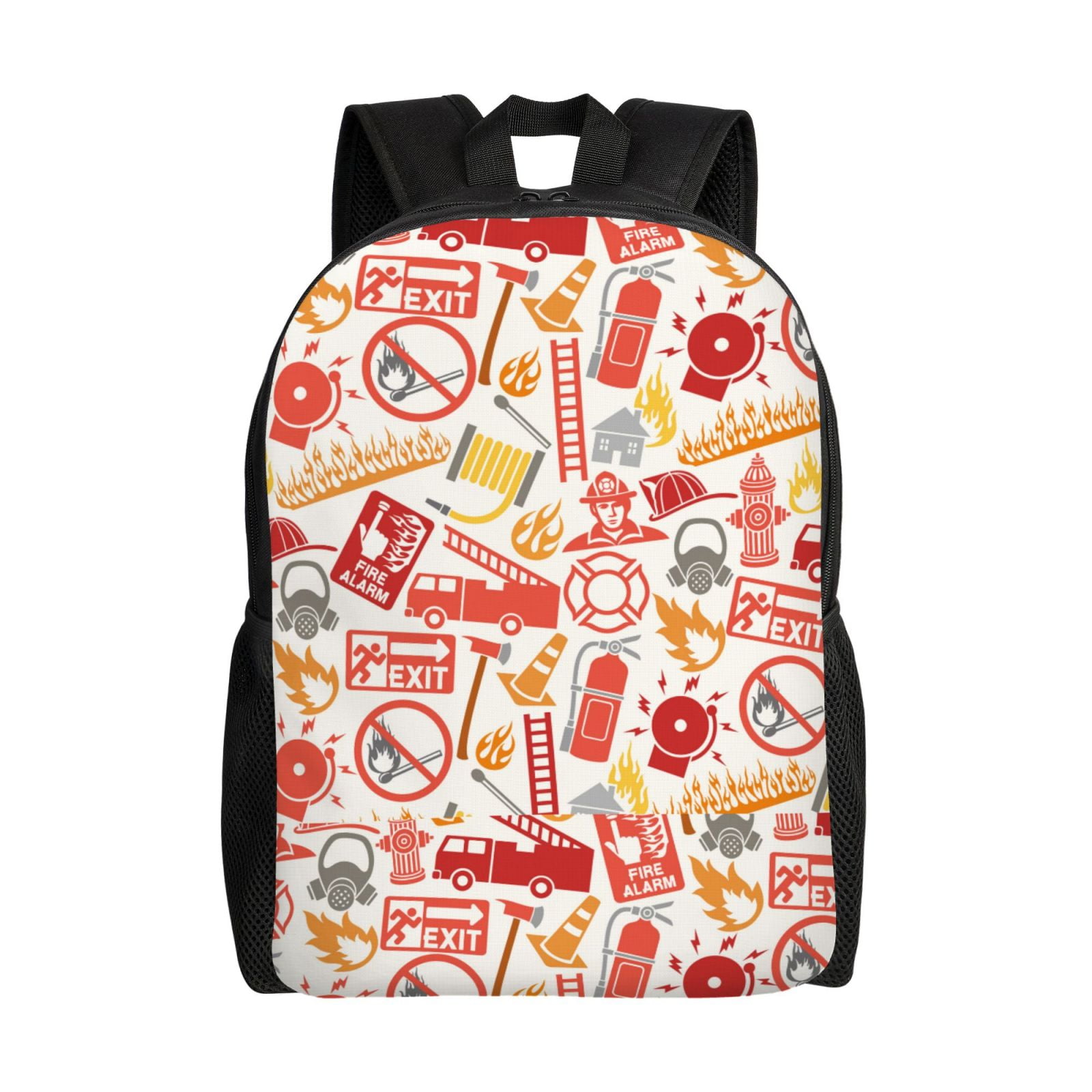 Haiem Firefighter Icons Backpack - Stylish and Durable 15-inch Laptop ...