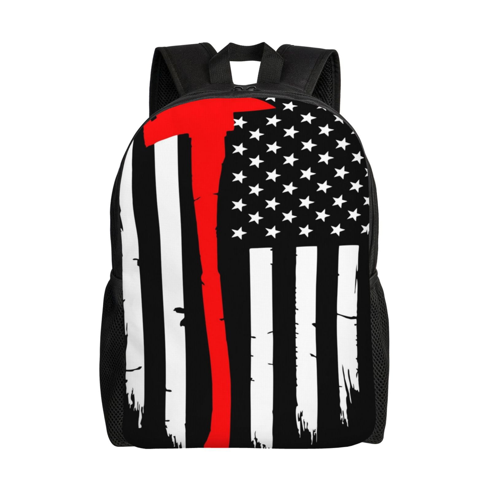 Haiem Firefighters USA Flag Backpack - Stylish and Durable 15-inch ...