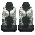 Haiem Floral Angelic White Wings Printed Car Seat Covers Set of 2 ...