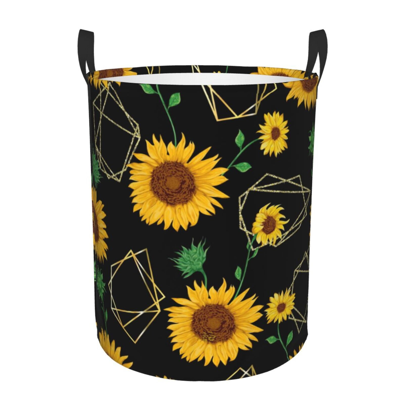 Haiem Flower (2) Leather Dirty Clothes Laundry Basket,Sturdy ...