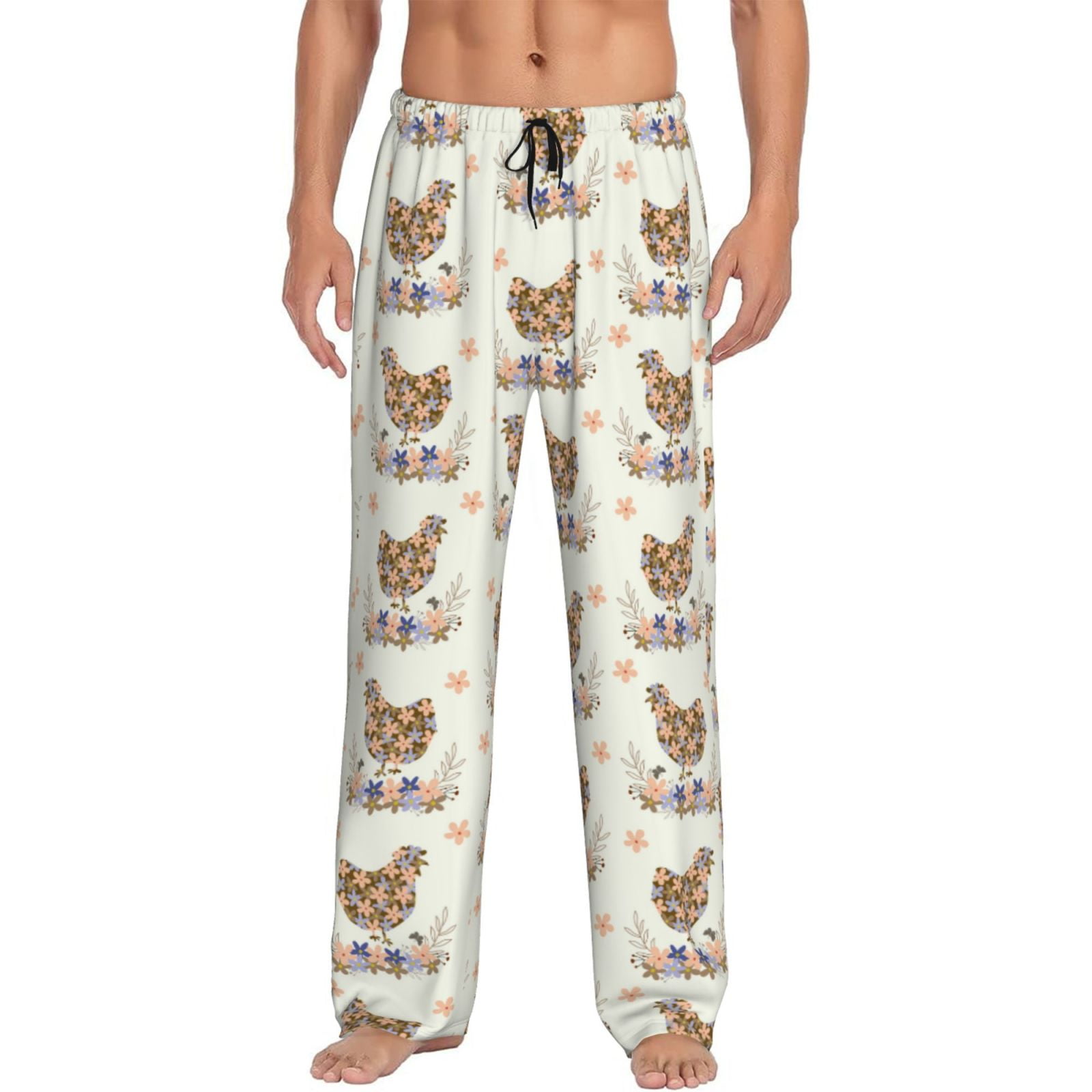 Haiem Flower Chicken Men's Pajama Pants Ultra Lightweight Pjs Bottoms ...