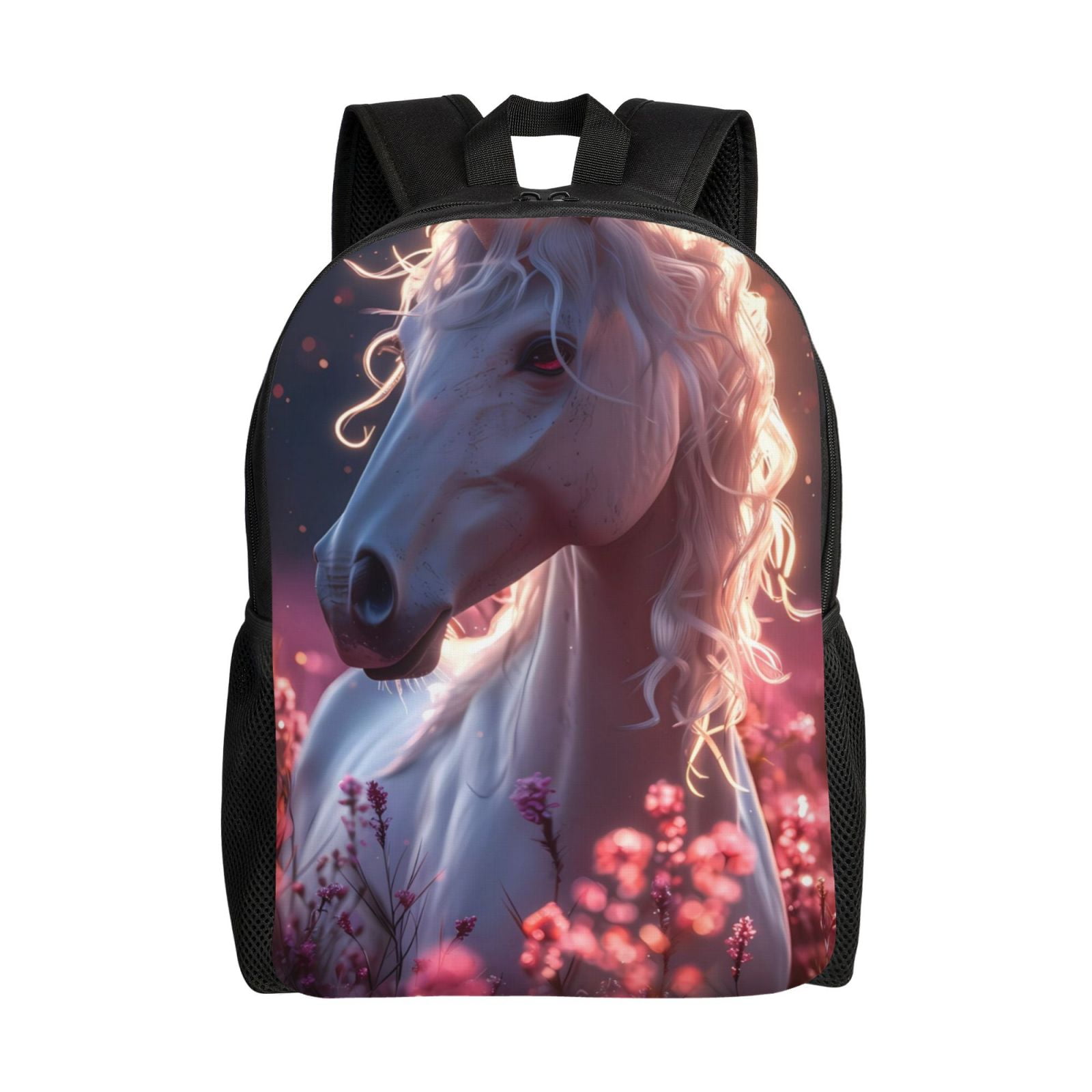 Haiem Flower White Horse Backpack - Stylish and Durable 15-inch Laptop ...
