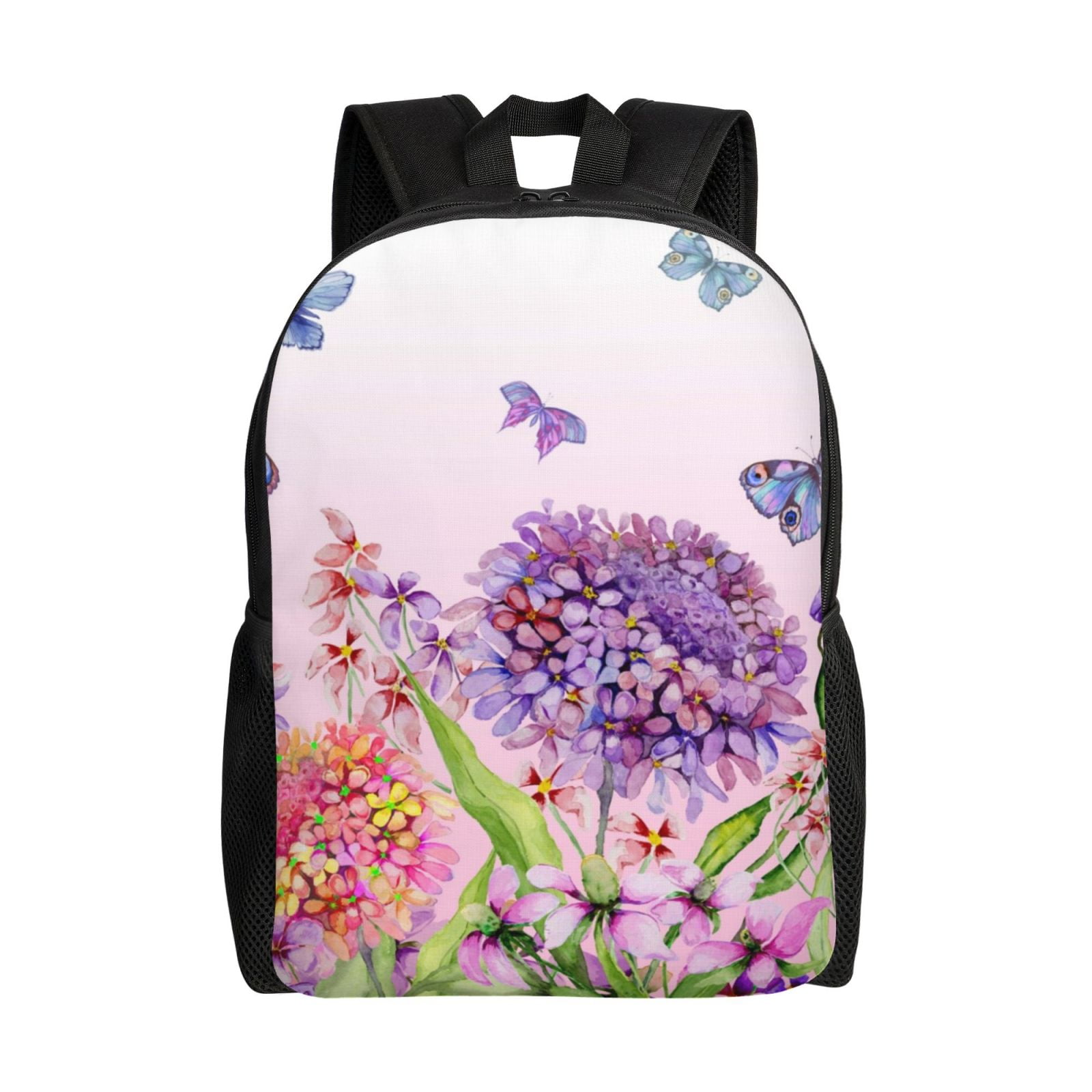 Haiem Flowers And Colorful Butterflies Backpack - Stylish and Durable ...
