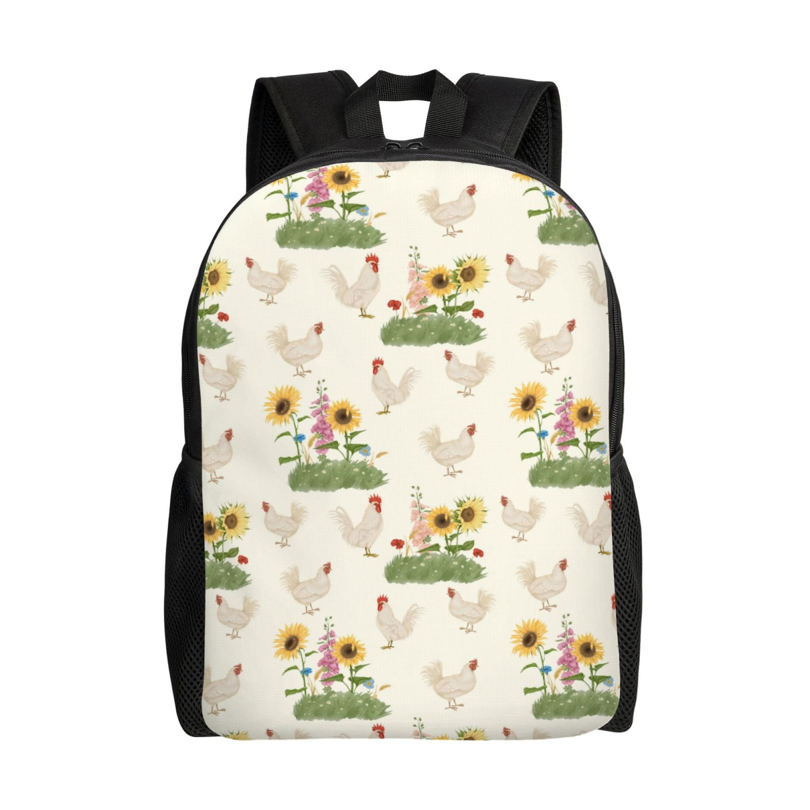 Haiem Flowers And Hens Backpack - Stylish and Durable 15-inch Laptop ...