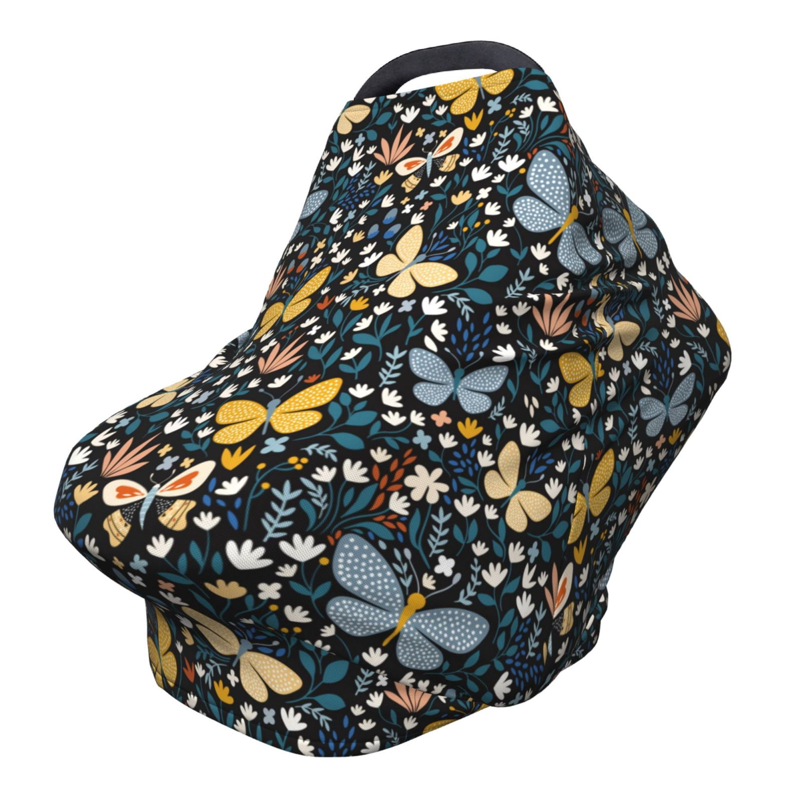 Haiem Flowers Butterfly Baby Nursing Cover & Nursing Poncho - Multi Use ...