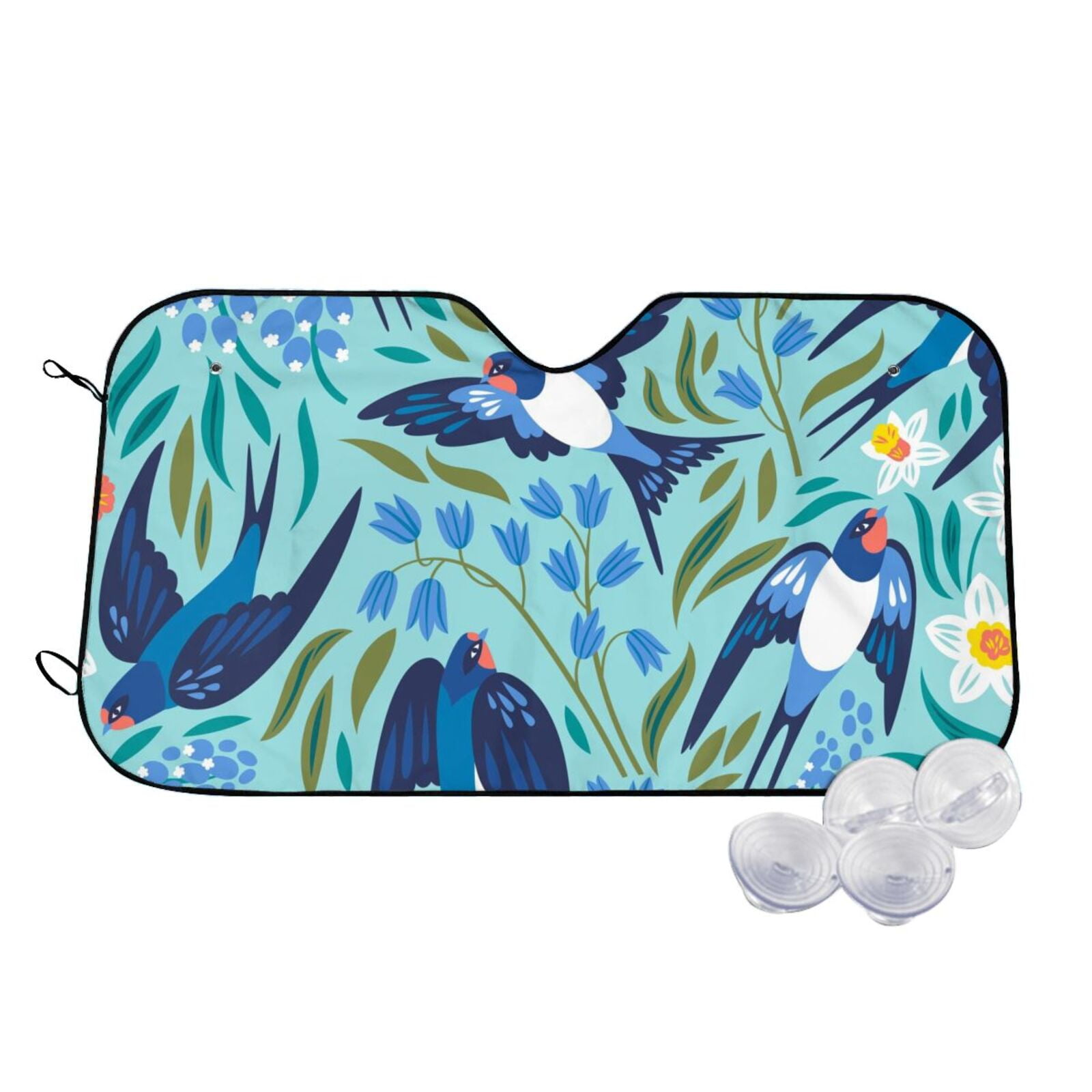 Haiem Flying Swallows Car Windshield Sun Shade - Blocks UV Rays Sun ...