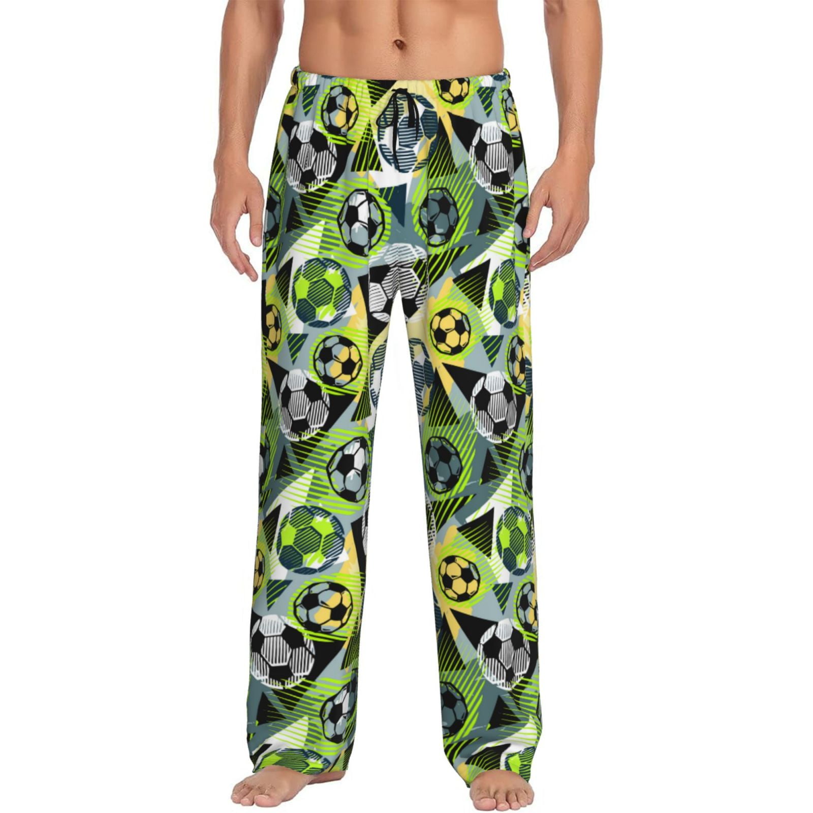 Haiem Football Doodle Men's Pajama Pants Ultra Lightweight Pjs Bottoms ...