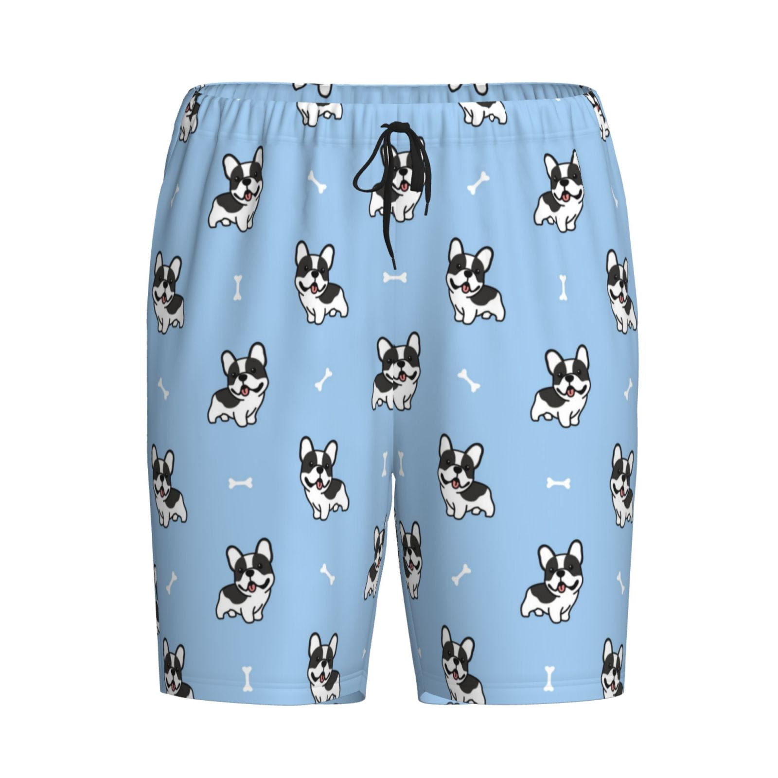 Haiem French Bulldog Puppy Men's Pajama Short with Soft Woven Cotton ...