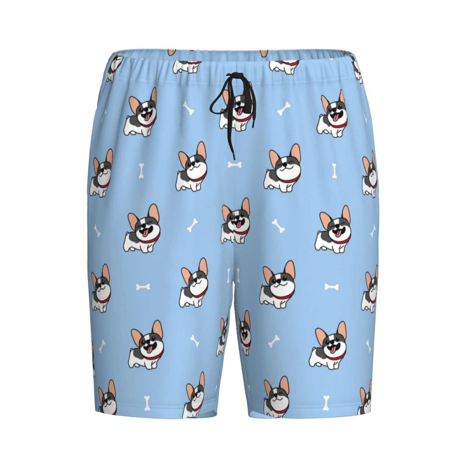 Haiem French Bulldog2 Men's Pajama Short with Soft Woven Cotton Elastic ...