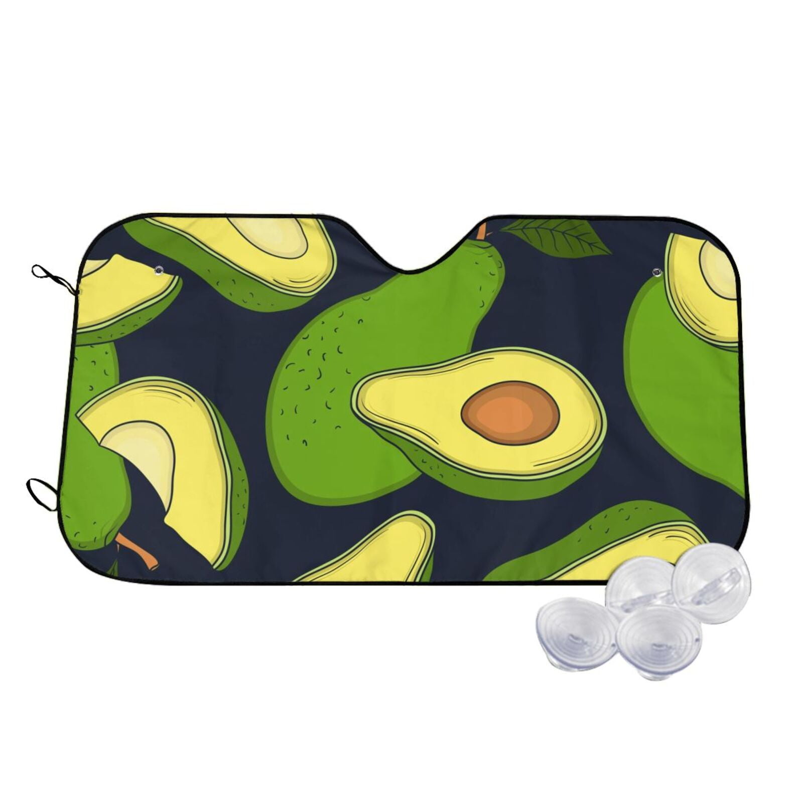 Haiem Fresh Avocado Car Windshield Sun Shade - Blocks UV Rays Sun Visor ...