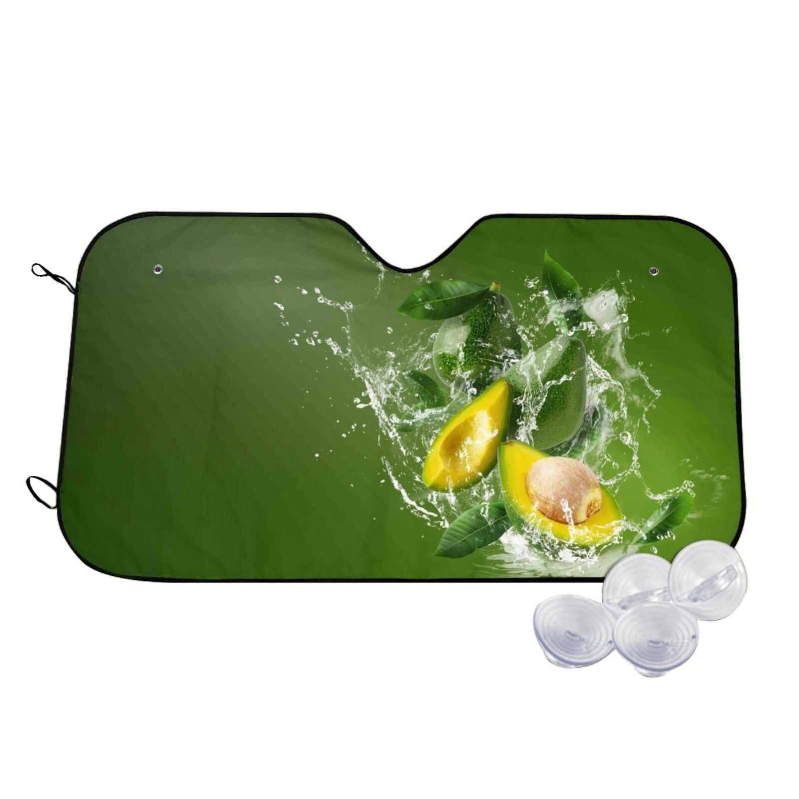 Haiem Friut Avocado Car Windshield Sun Shade - Blocks UV Rays Sun Visor ...
