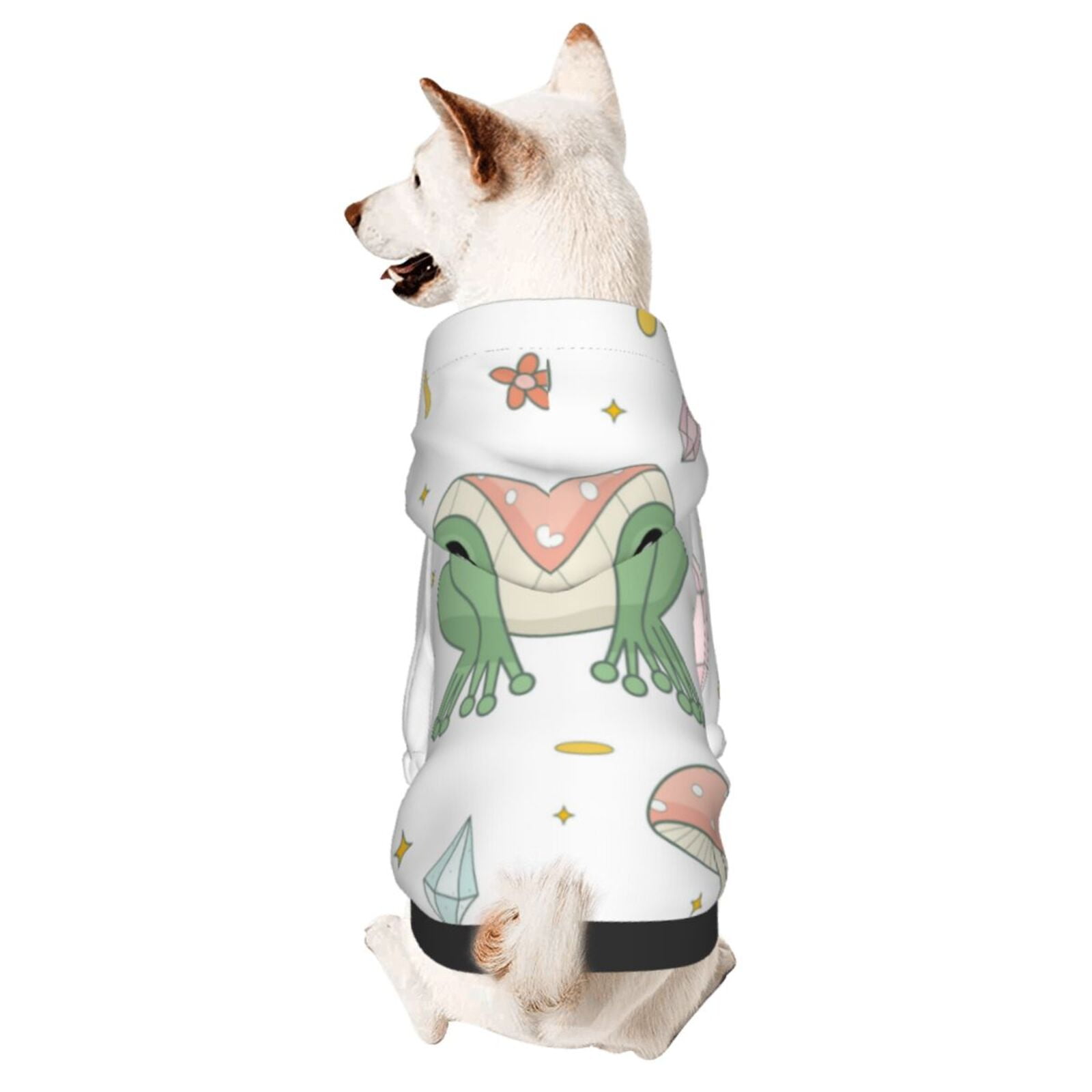 Haiem Frog and Mushrooms for Winter Dog Hoodie Sweatshirts with Pockets ...