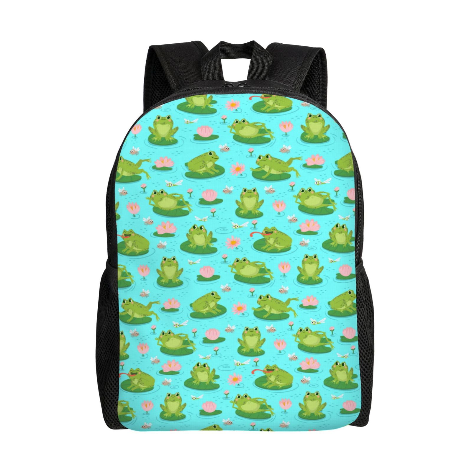 Haiem Frogs And Aquatic Plants Backpack - Stylish and Durable 15-inch ...