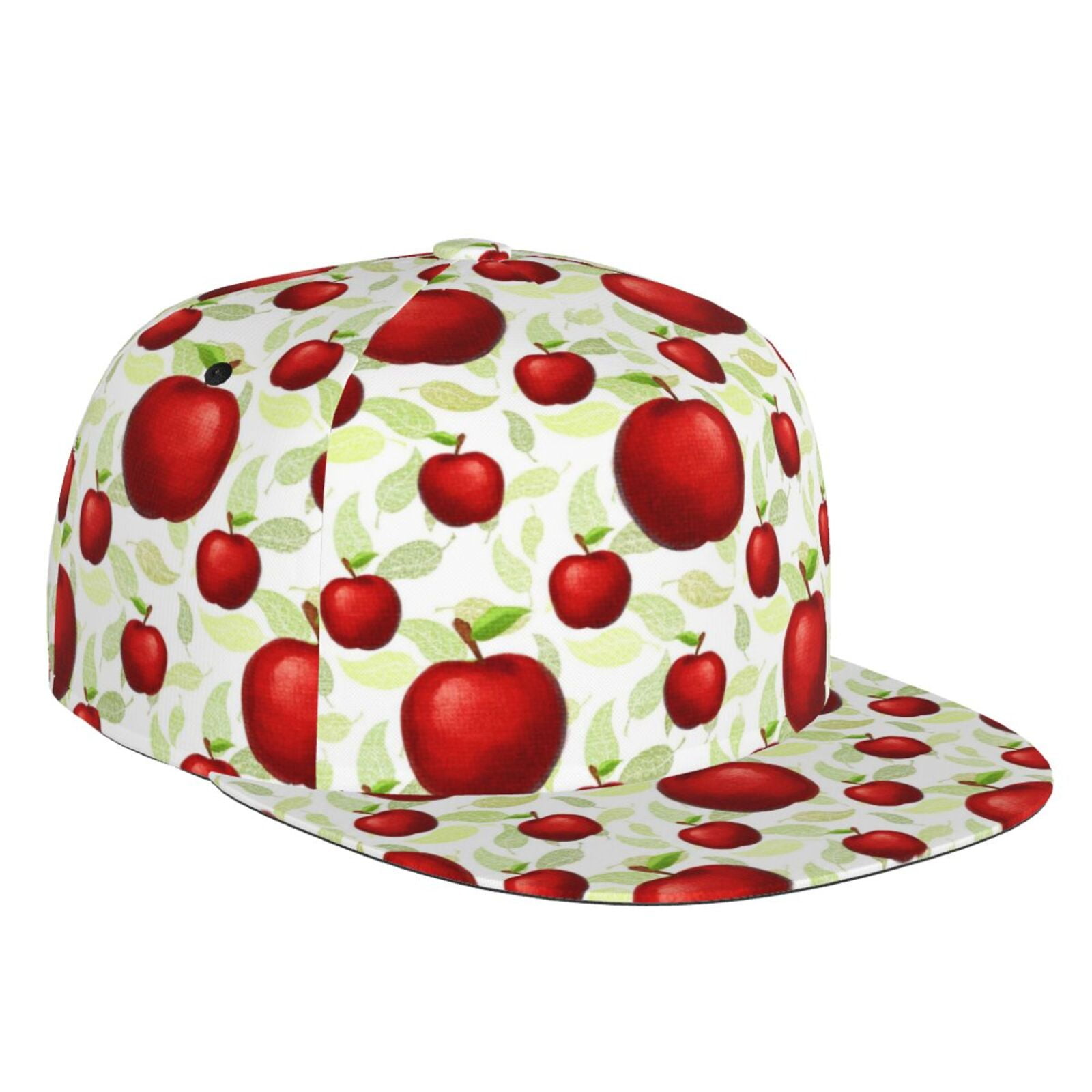 Haiem Fruit Apples Classic Snapback Cap Flat Bill Hat Baseball Cap ...