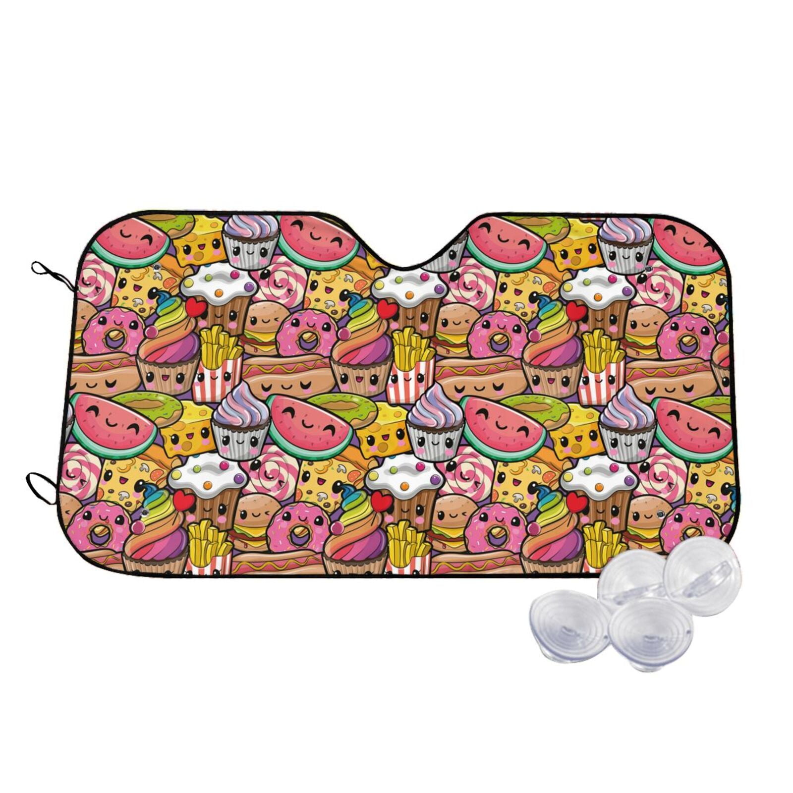 Haiem Fruit-Flavored Ice-Cream Car Windshield Sun Shade - Blocks UV ...