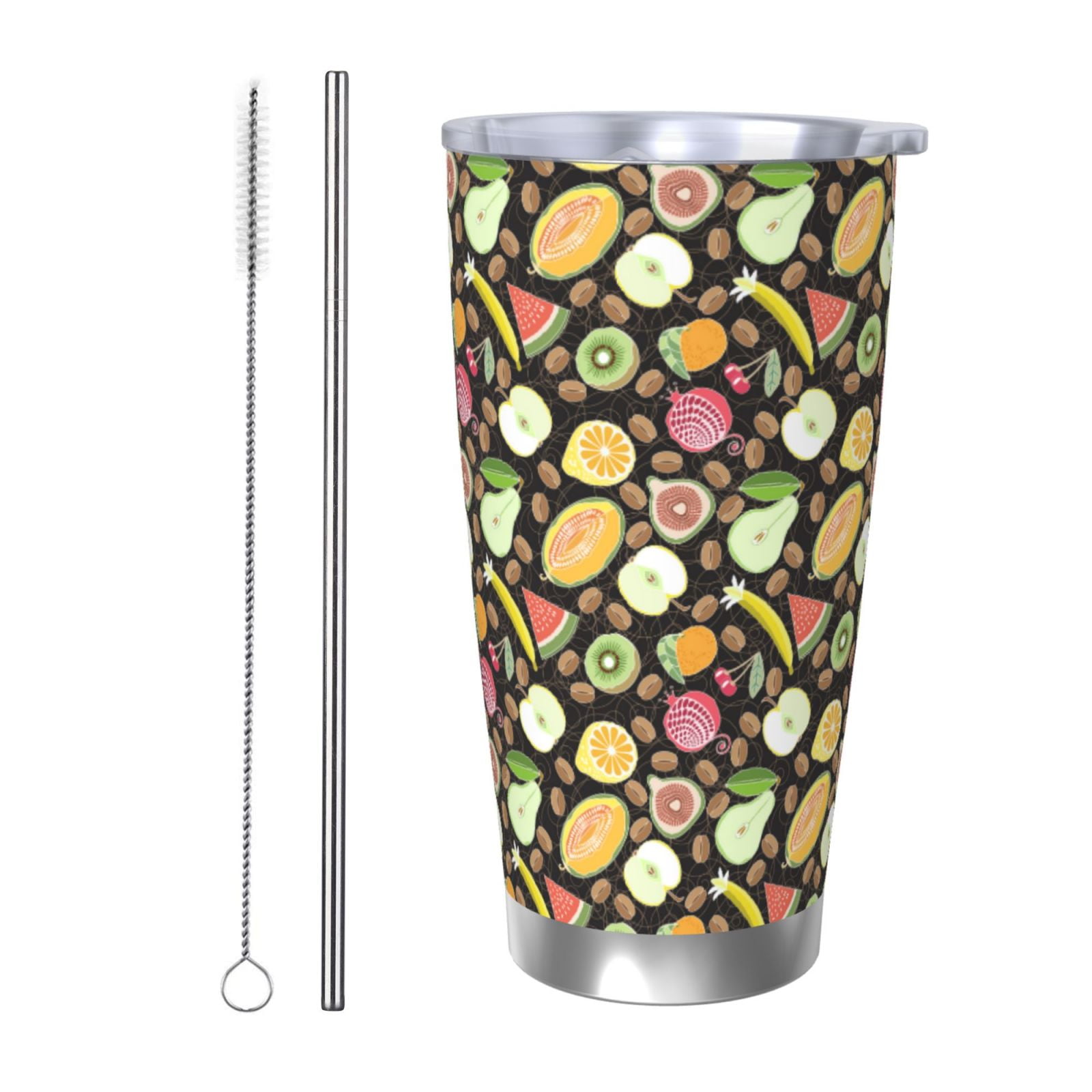 Haiem Fruits Printed 20oz Straight Skinny Car Cups With Insulated Cup ...