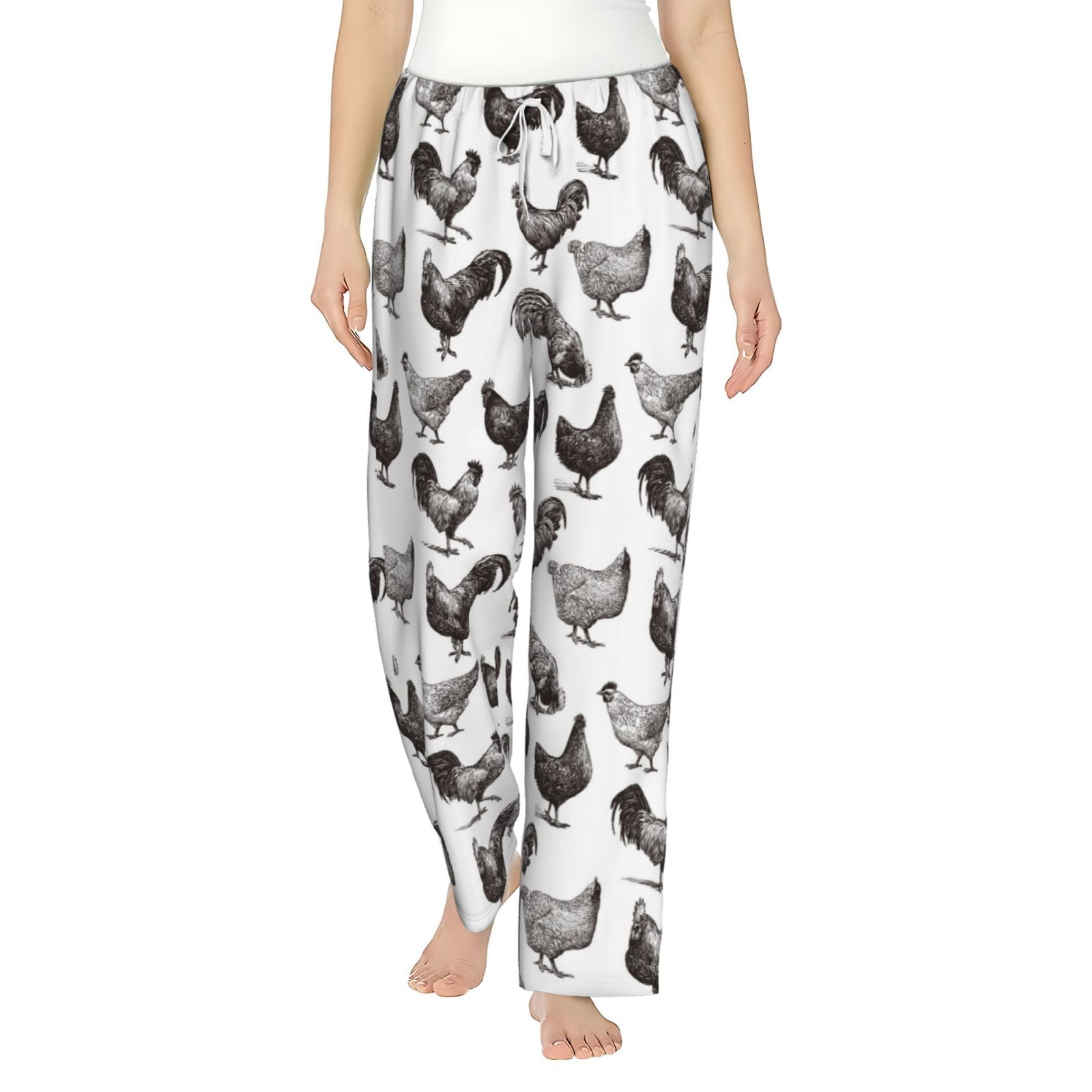 Haiem Funny Chicken Women's Pajama Pants Ultra Lightweight Pjs Bottoms ...