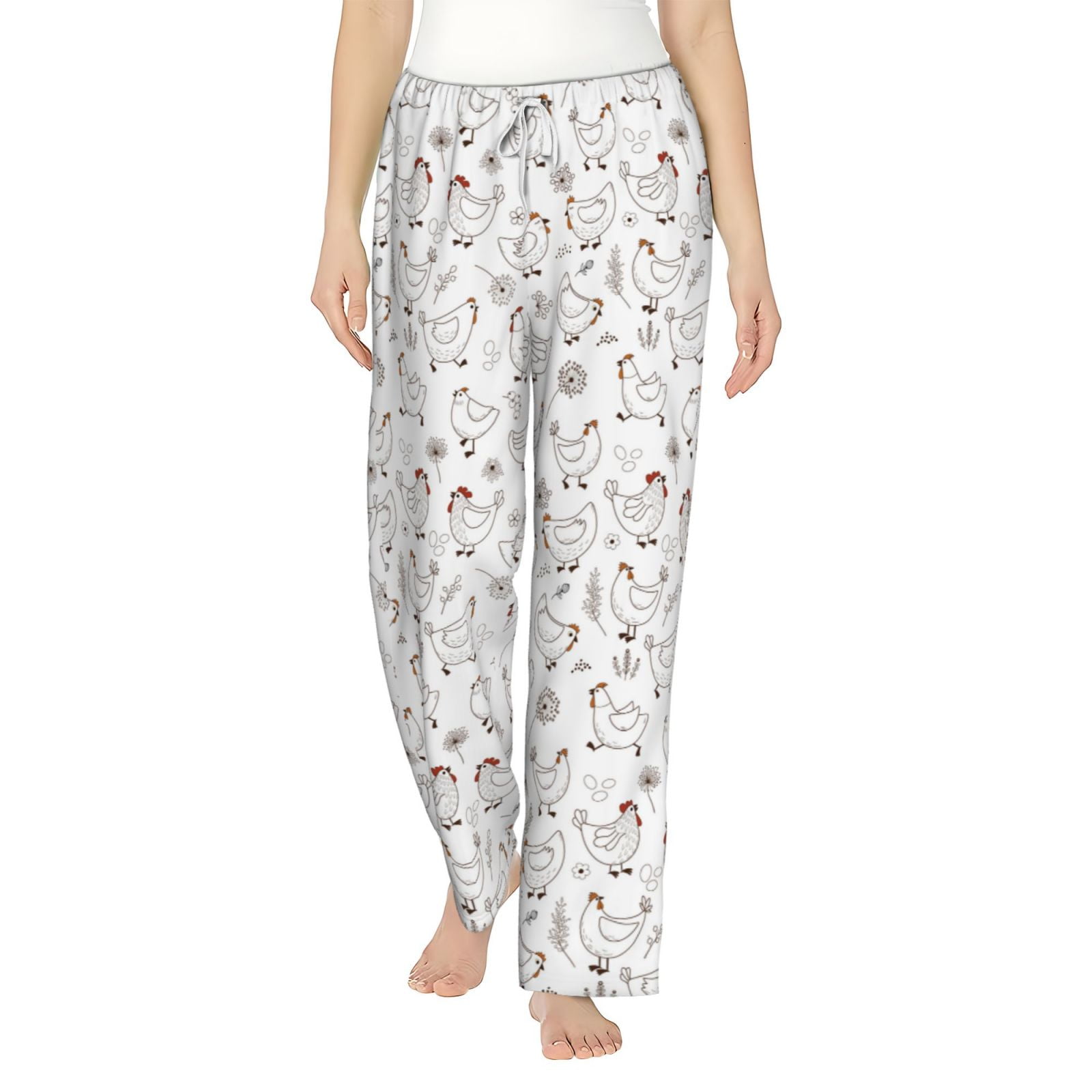 Haiem Funny Chicken Women's Pajama Pants Ultra Lightweight Pjs Bottoms ...
