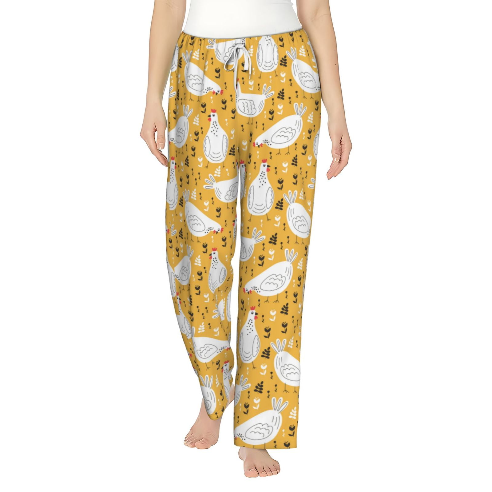 Haiem Funny Chicken Women's Pajama Pants Ultra Lightweight Pjs Bottoms ...