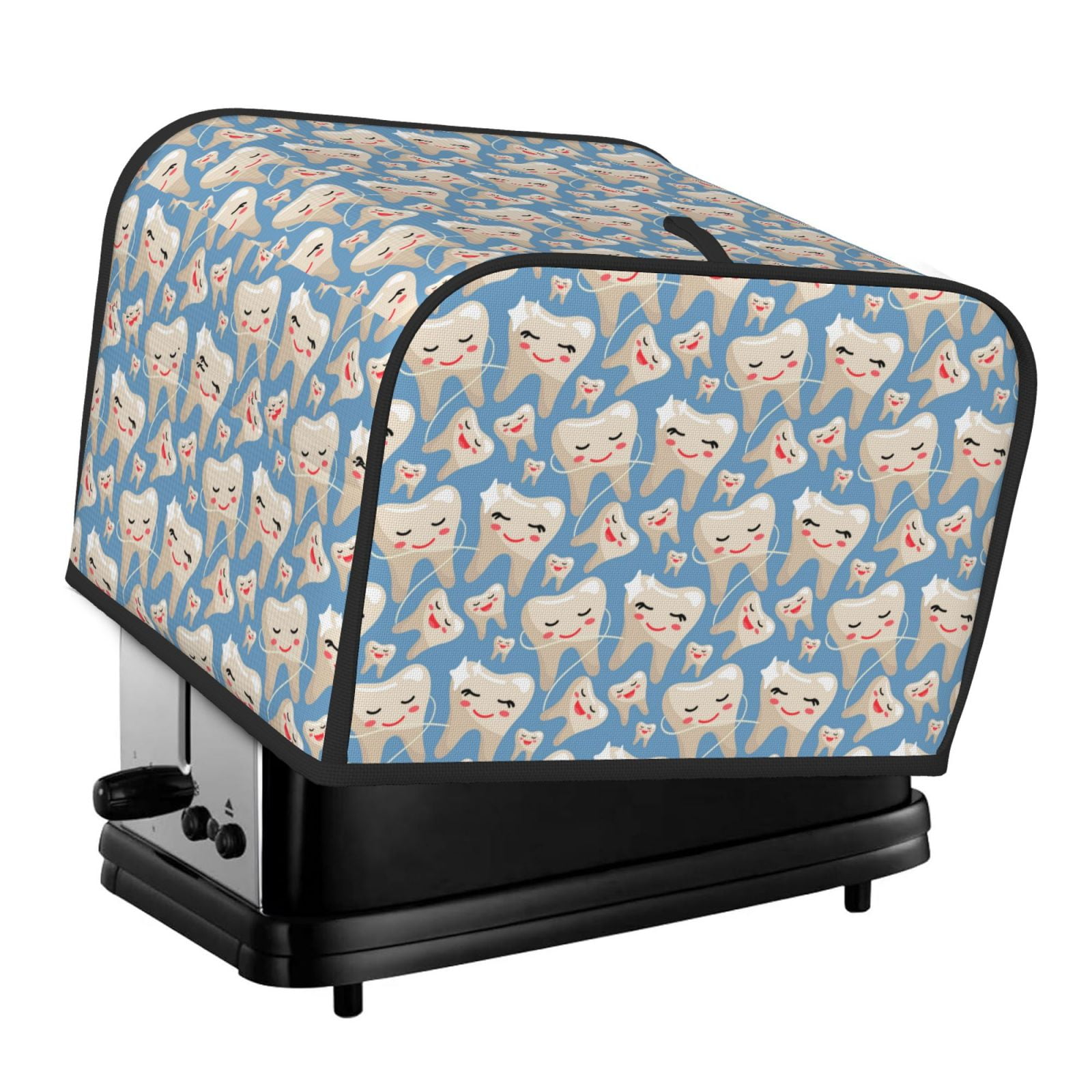 Haiem Funny Cute Healthy Teeth Print Toaster Covers 4 Slice Wide Slot ...