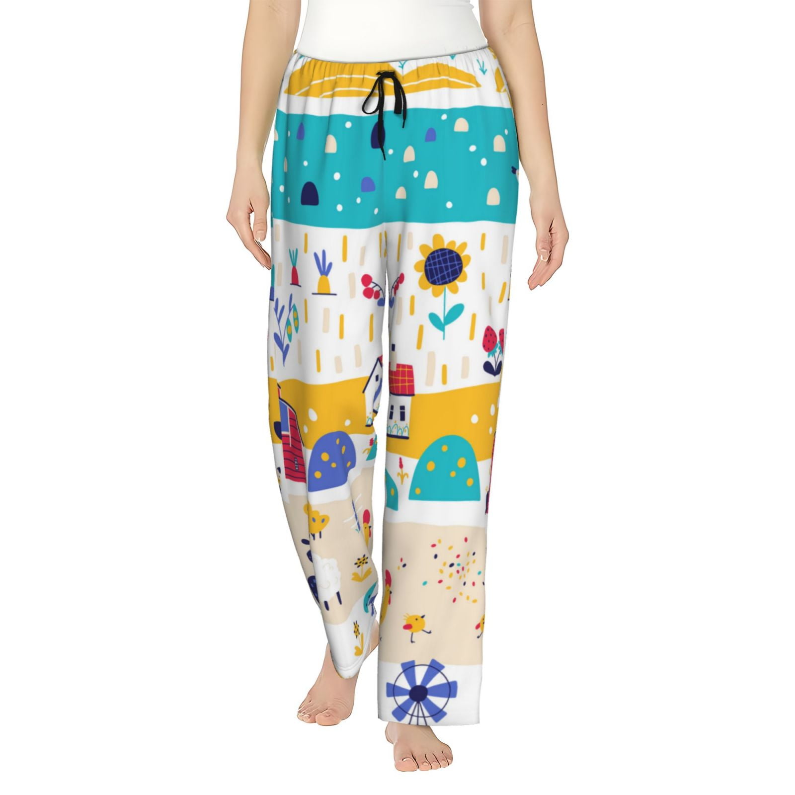 Haiem Funny Farm Women's Pajama Pants Ultra Lightweight Pjs Bottoms ...