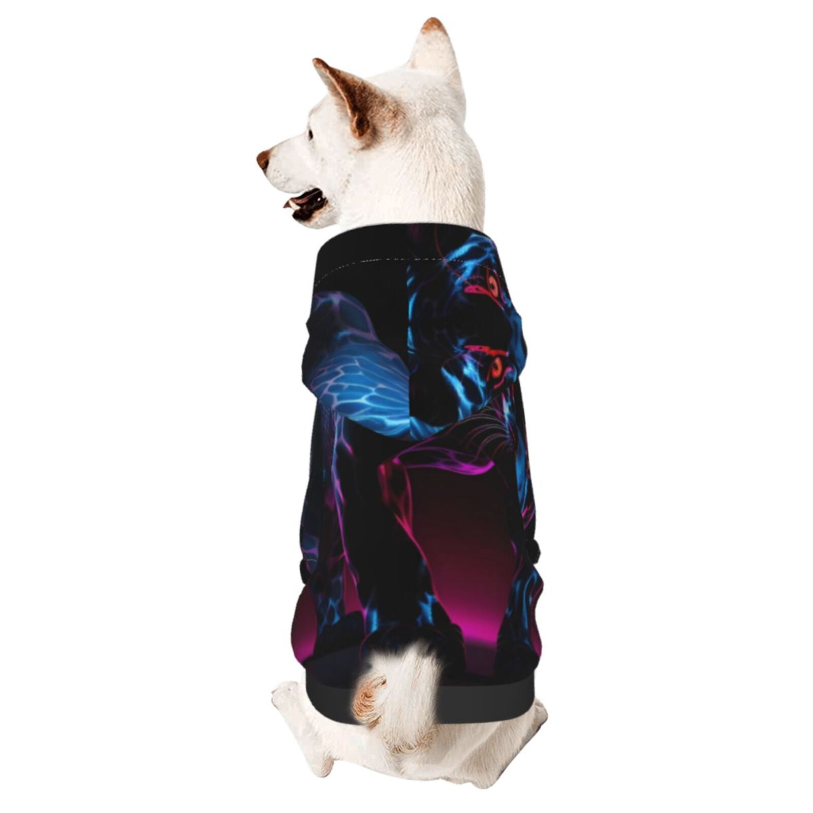 Haiem Futuristic Purple Panther for Winter Dog Hoodie Sweatshirts with ...
