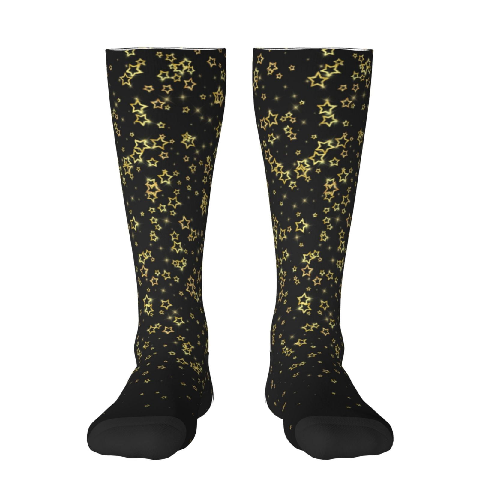 Haiem Glittering stars Funny Novelty Crazy Design Cotton Socks Sports ...